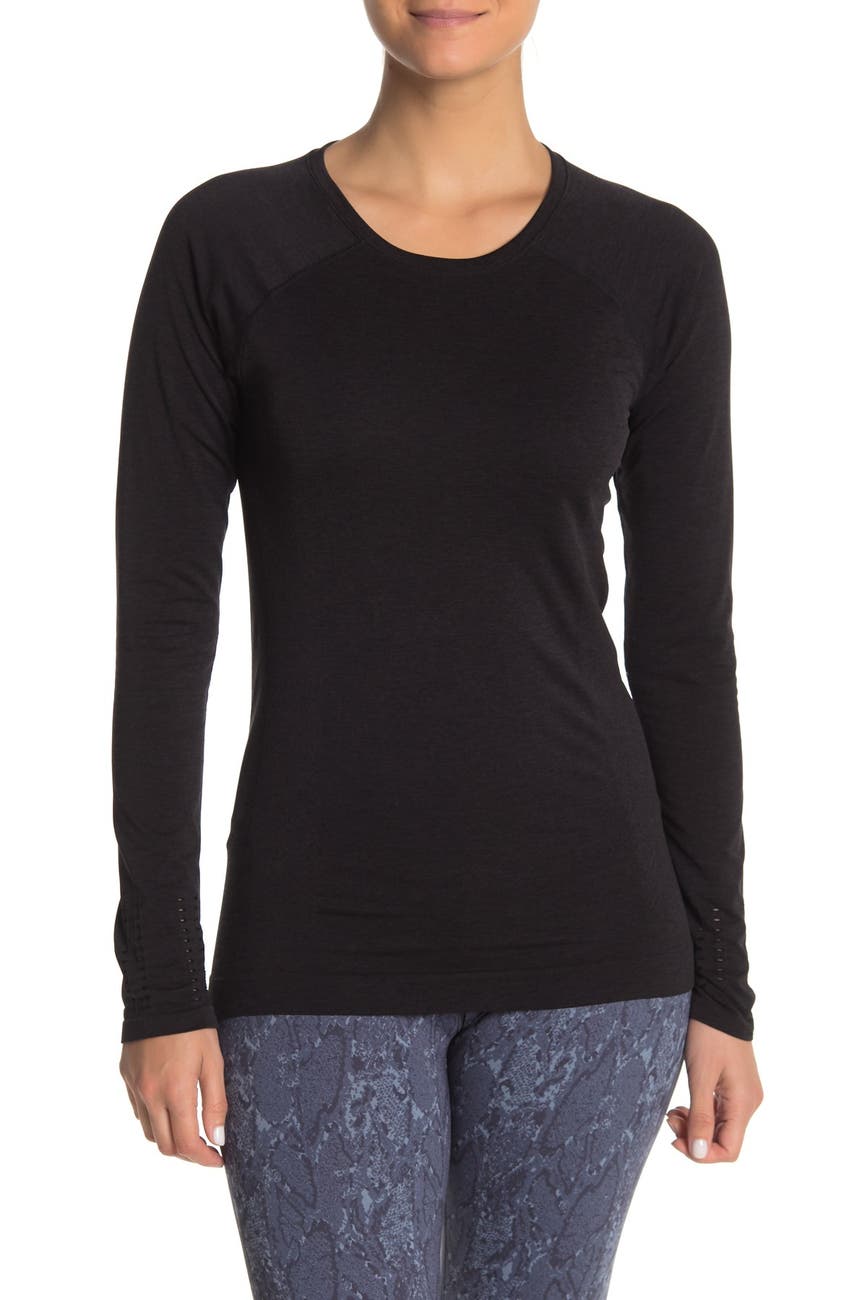Z By Zella | Limber Perforated Long Sleeve Top | Nordstrom Rack