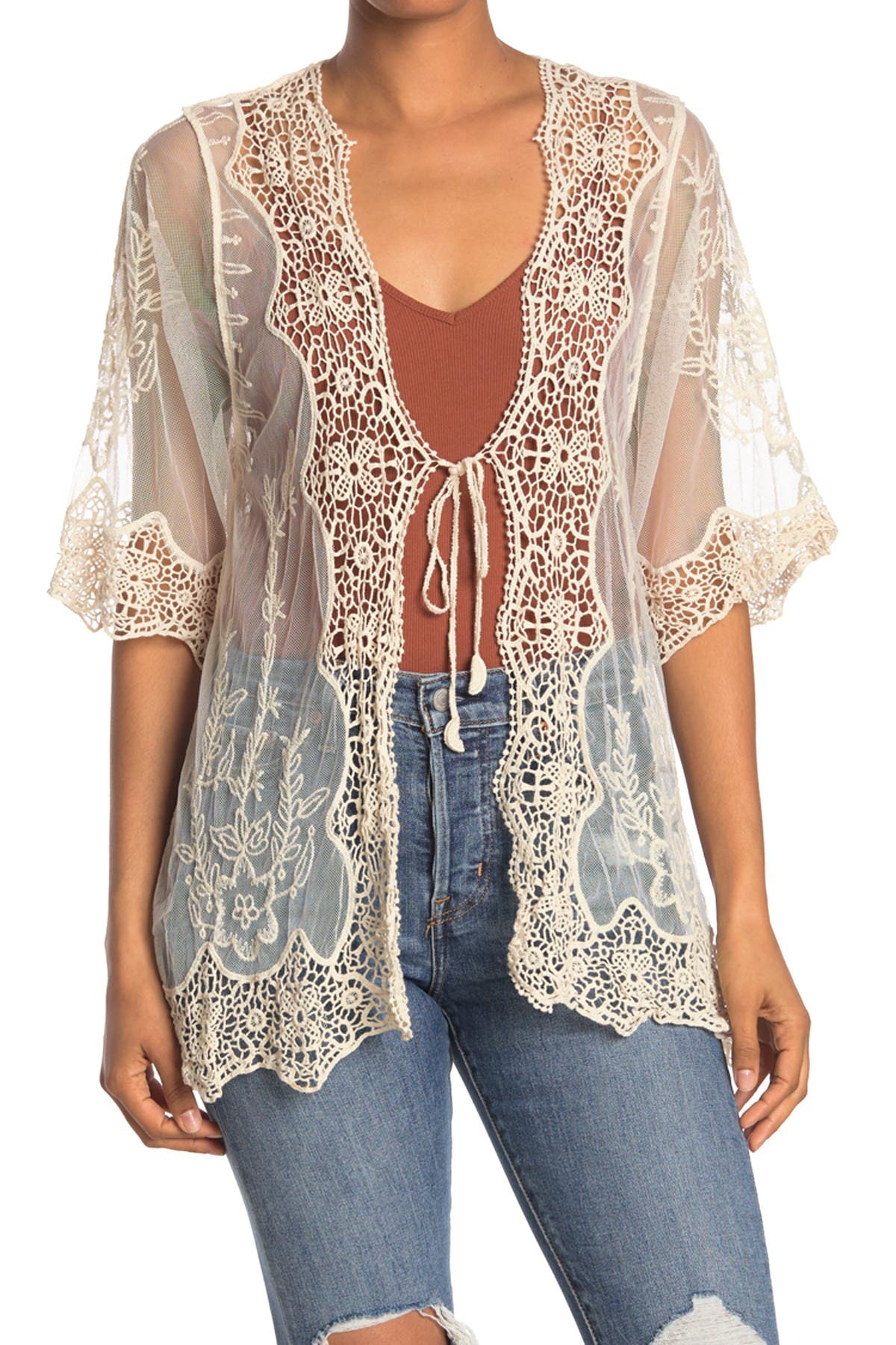 Forgotten Grace Novelty Crochet Lace Topper | Nordstromrack