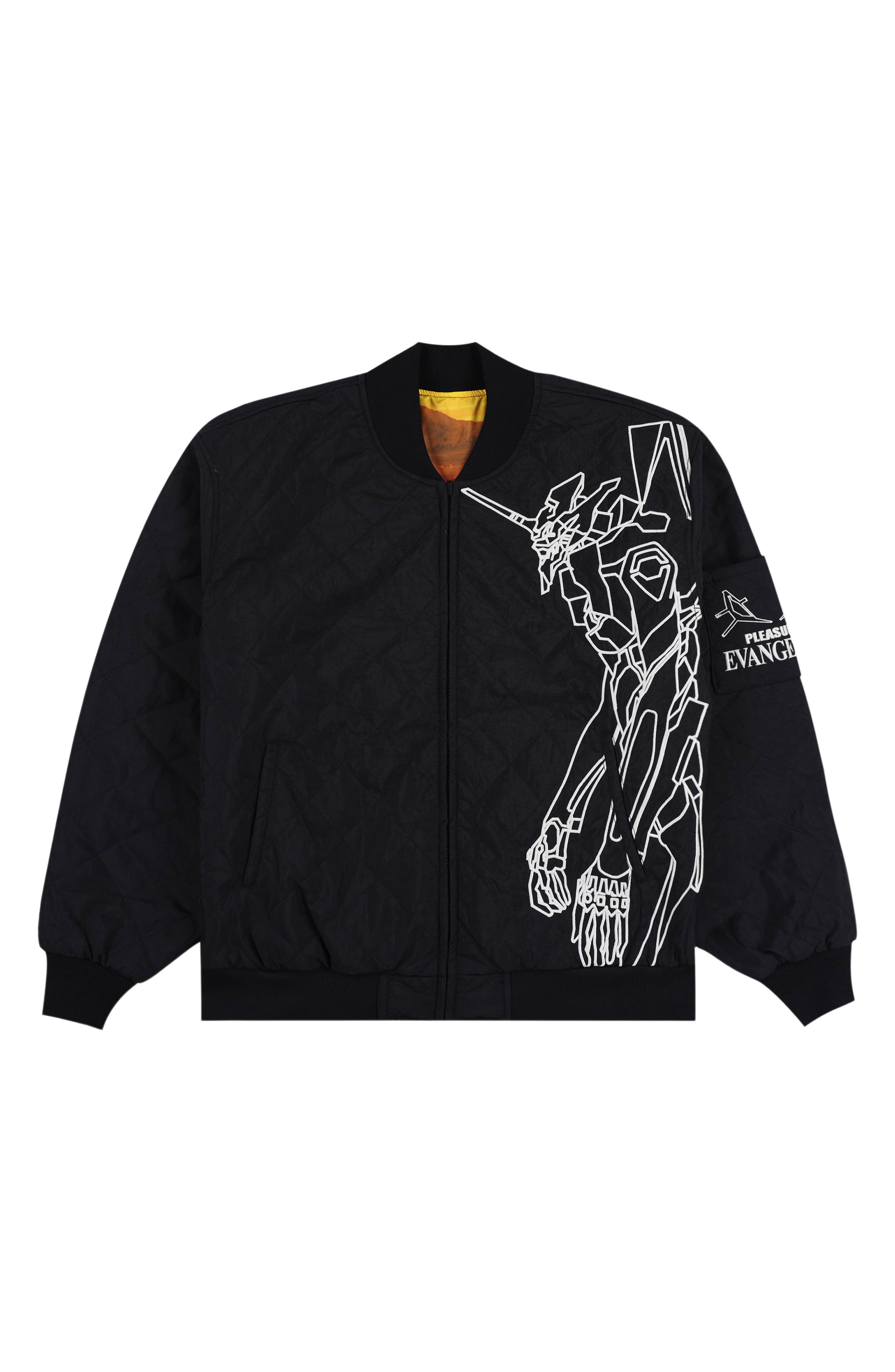 PLEASURES x Neon Genesis Evangelion Humanoid Reversible Bomber Jacket ...
