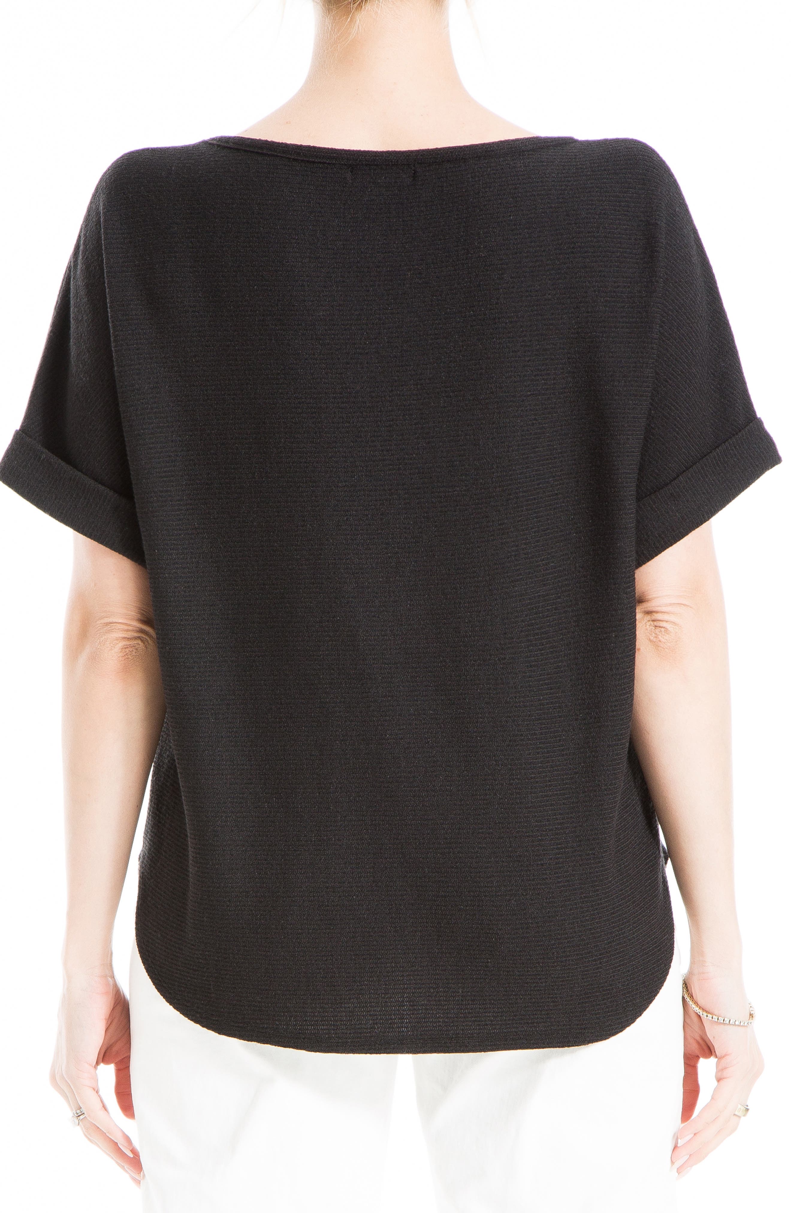 MAX STUDIO Short Sleeve Ribbed T-Shirt | Nordstromrack