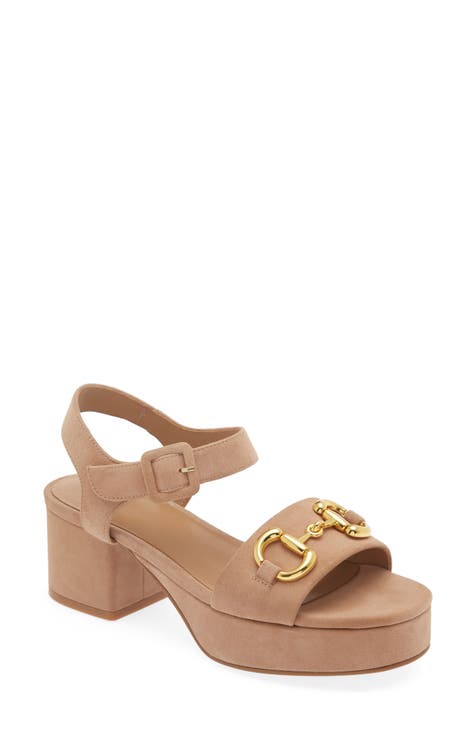 Women's Open Toe Nude Heels | Nordstrom
