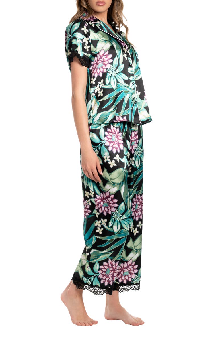 In Bloom by Jonquil Adeline Lace Trim Crop Pajamas | Nordstrom