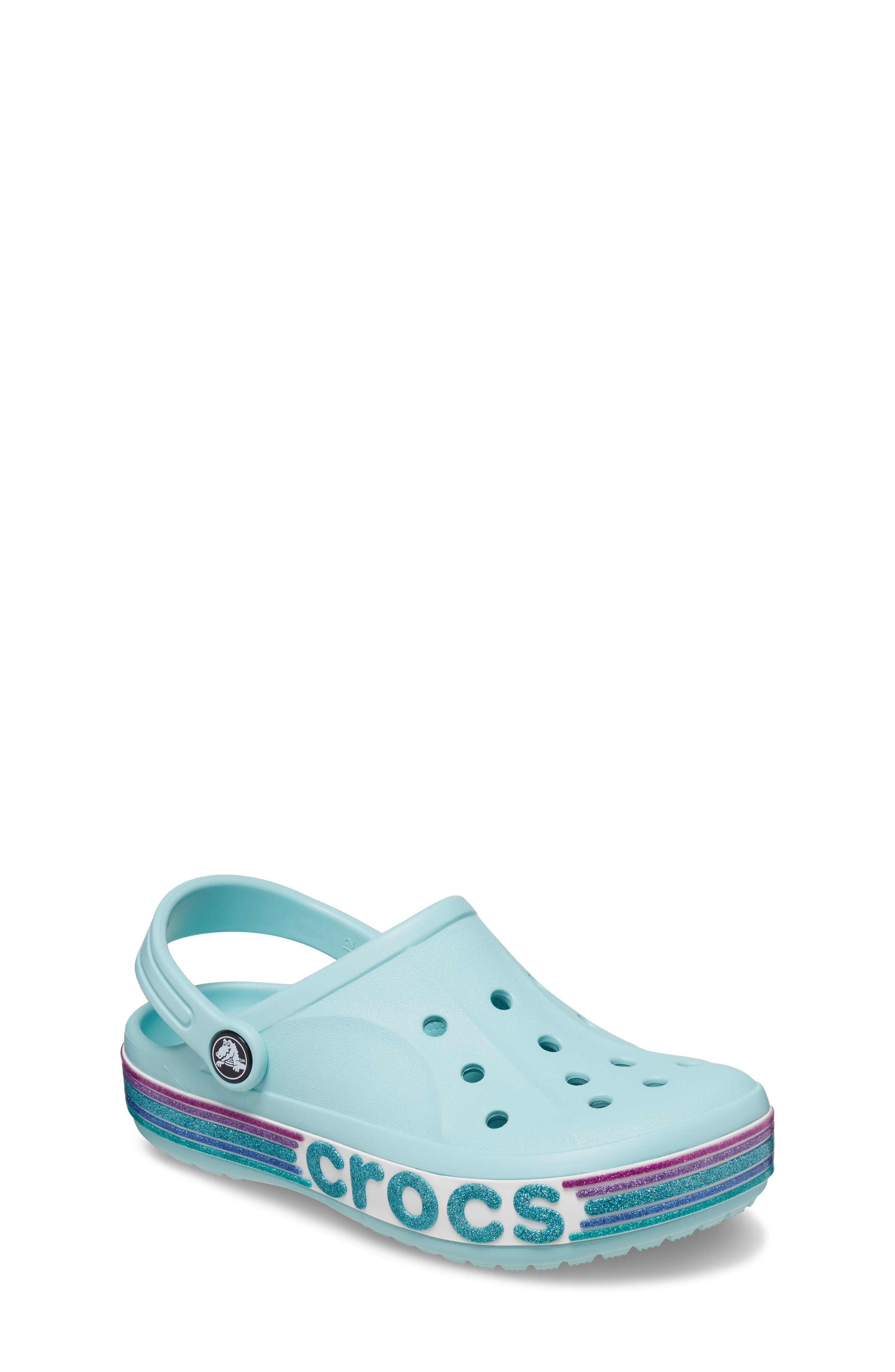 CROCS Kids' Bayaband Rainbow Glitter Clog | Nordstromrack