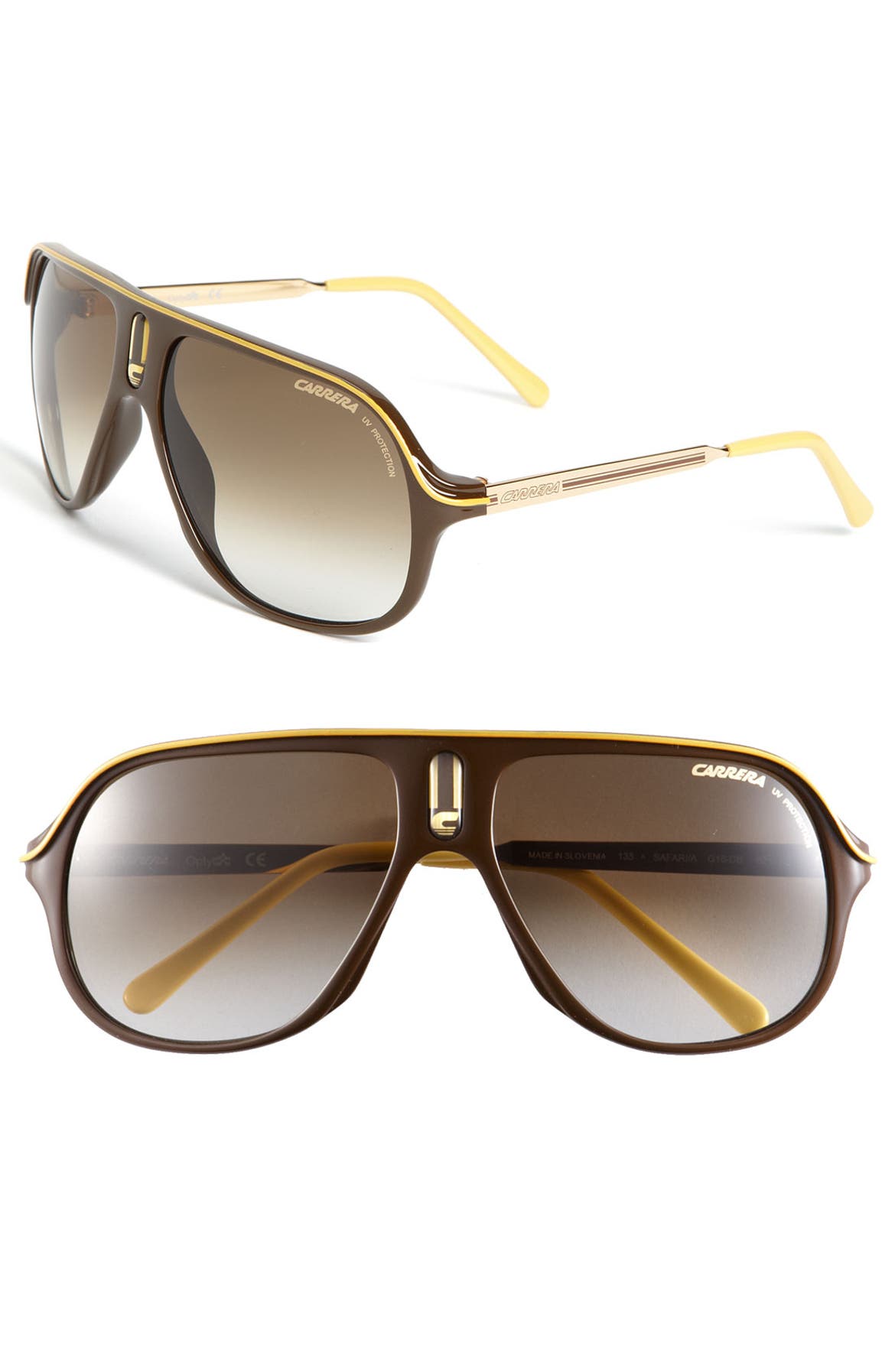 Carrera Eyewear Safari Polarized Aviator Sunglasses Nordstrom