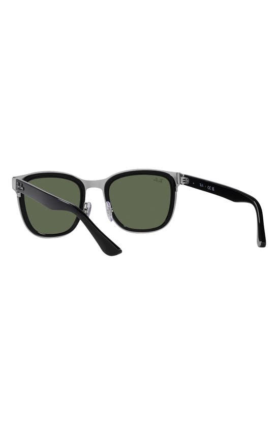 Ray Ban Clyde 53mm Polarized Square Sunglasses In Dark Green | ModeSens