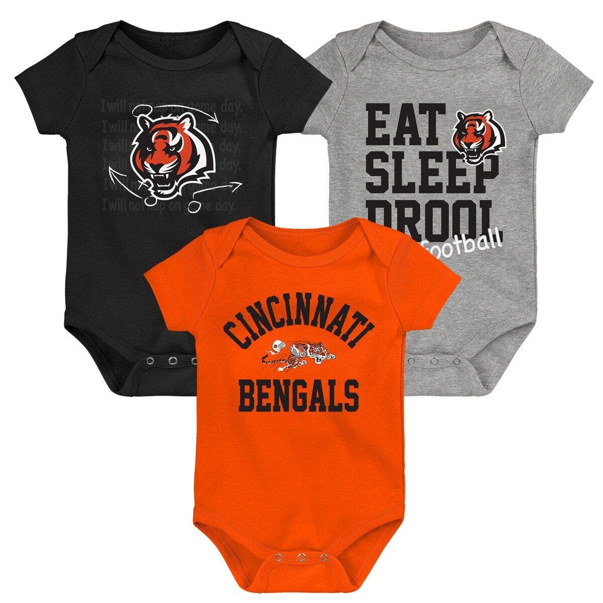 Outerstuff Newborn & Infant Black/Orange/Heather Gray Cincinnati ...