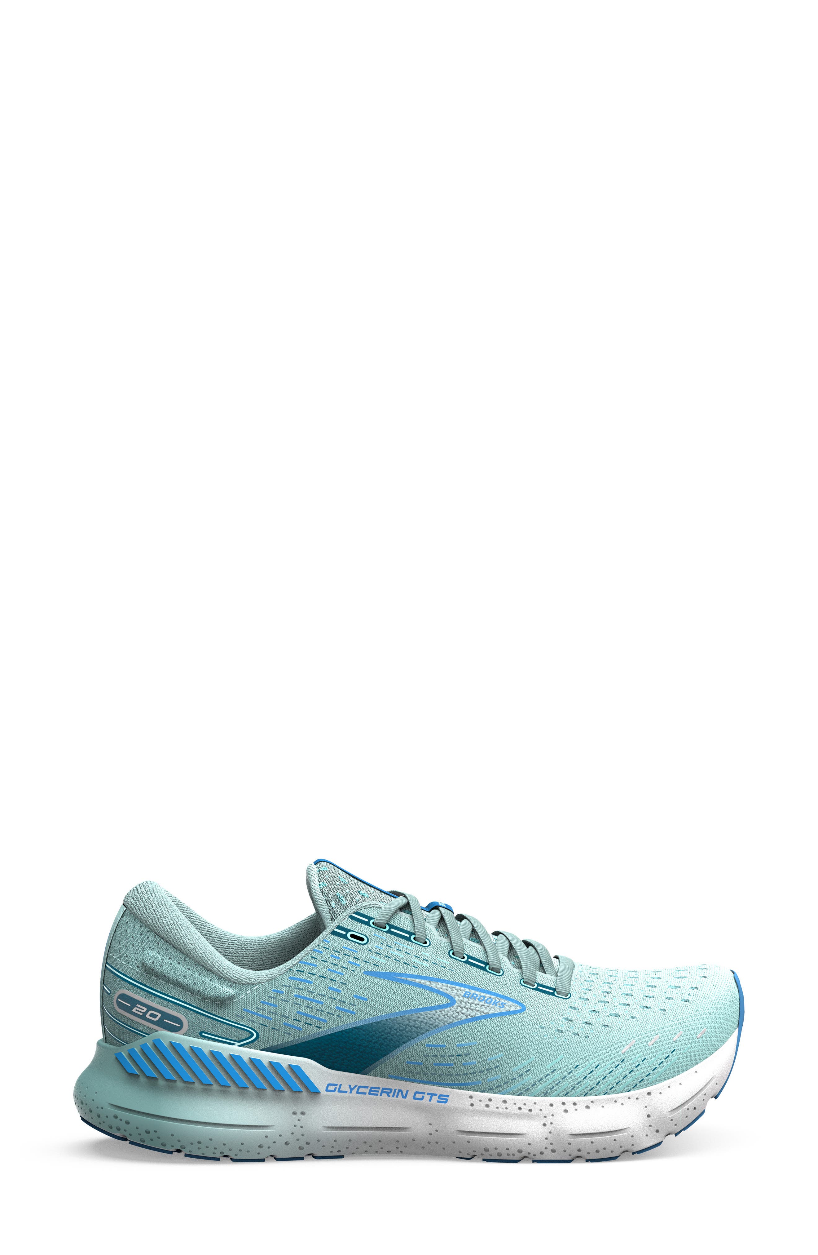 Brooks Glycerin GTS 20 Running Shoe in Blue Glass/marina/legion Blue ...