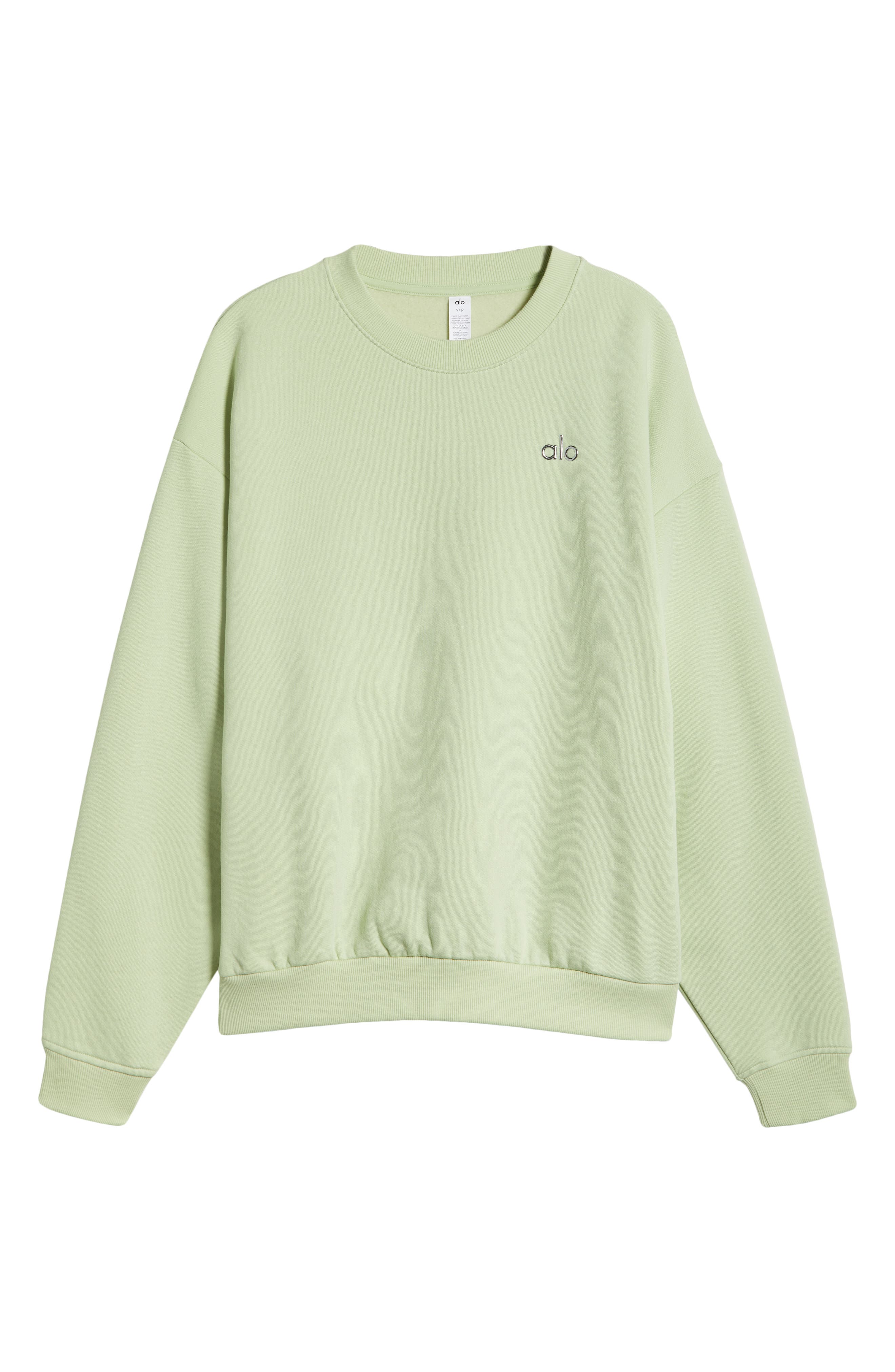 Alo Accolade Crewneck Cotton Blend Sweatshirt | Nordstrom