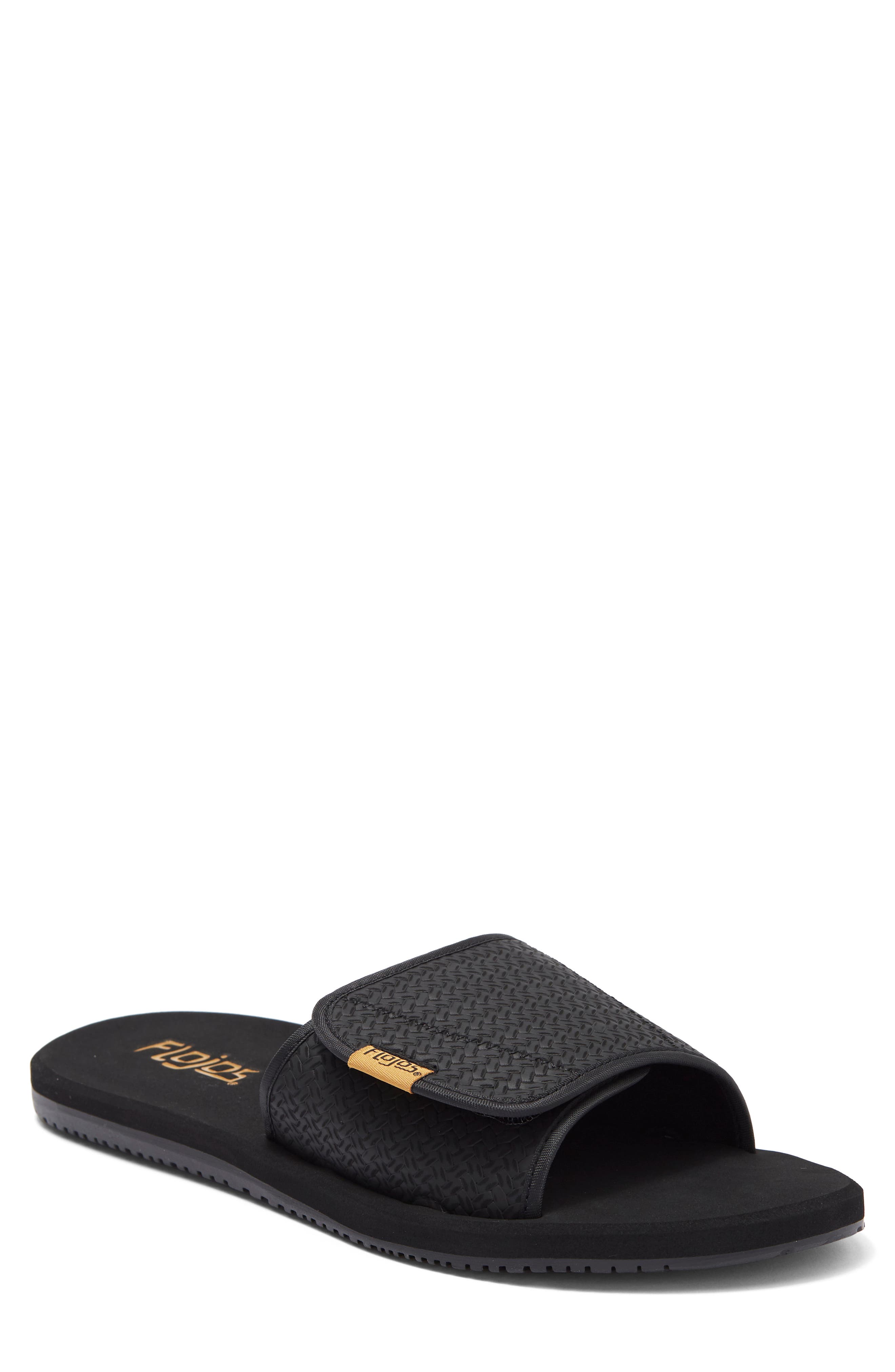 FLOJOS Duke Braided Textured Slide Sandal (Men) | Nordstromrack