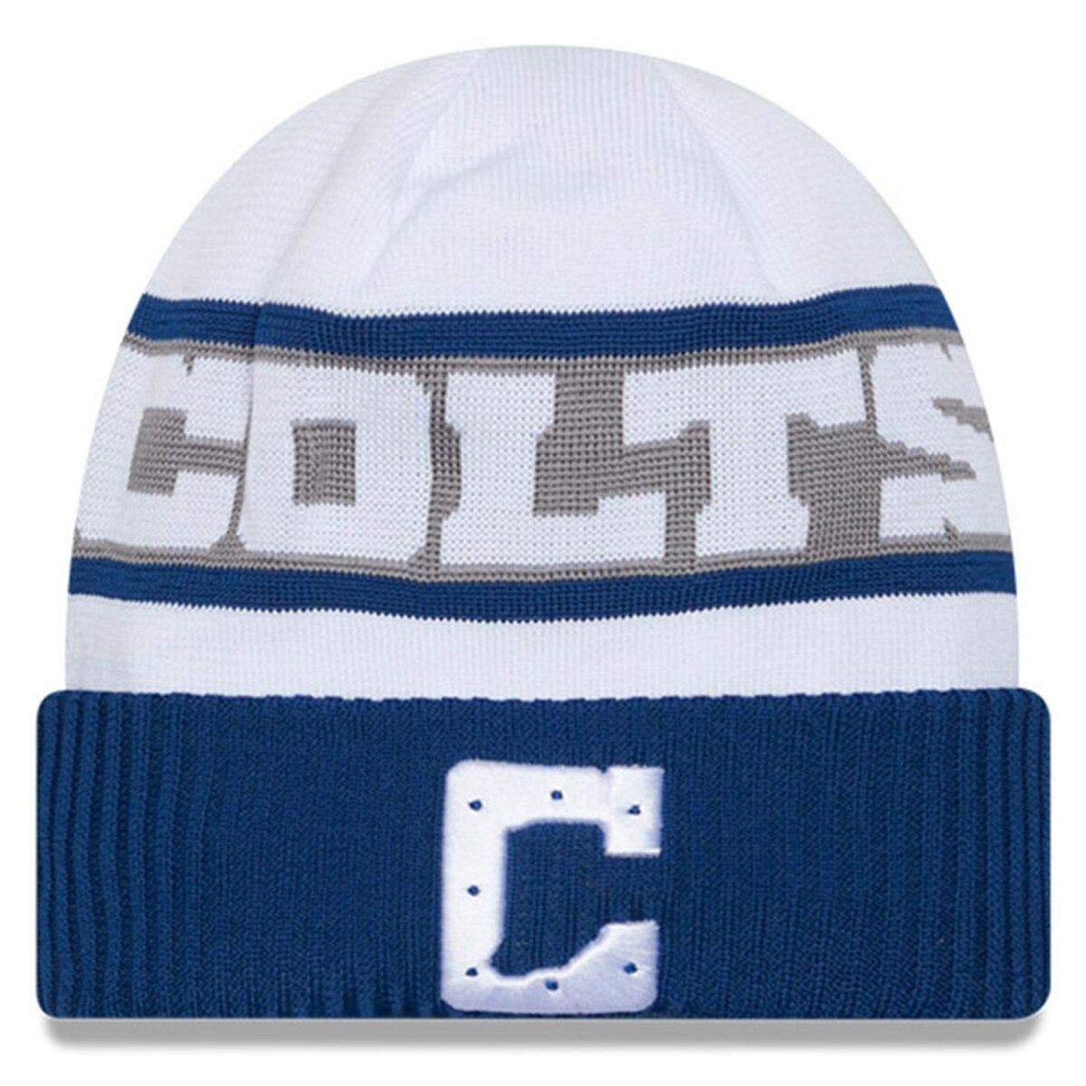 New Era Men's New Era White/Royal Indianapolis Colts 2023 Sideline Tech ...