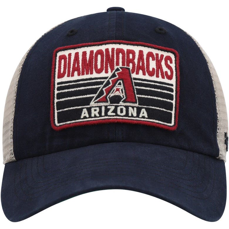 47 ' Black Arizona Diamondbacks Four Stroke Clean Up Trucker Snapback ...