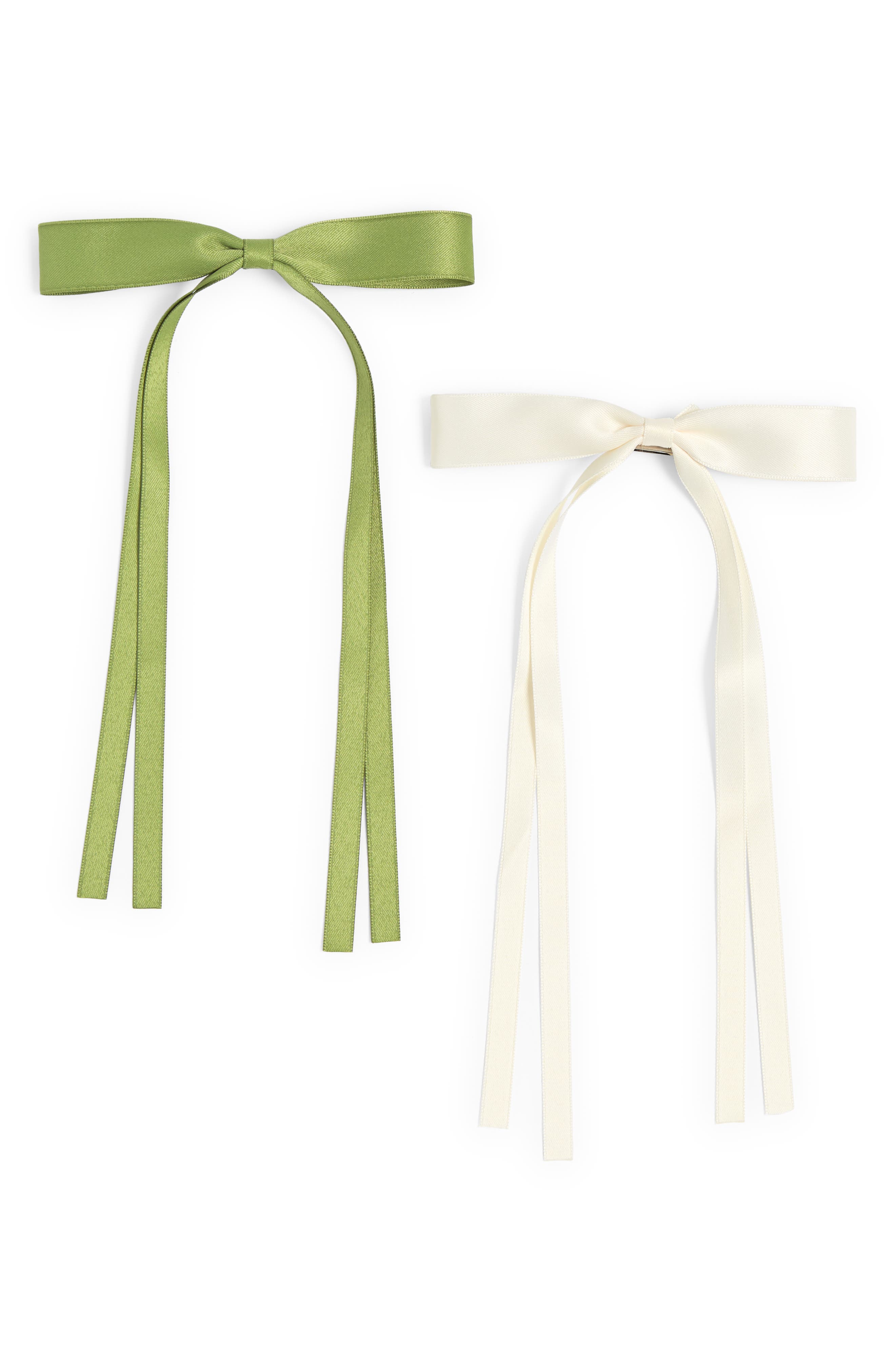 BP. Assorted 2-Pack Satin Hair Bows | Nordstrom