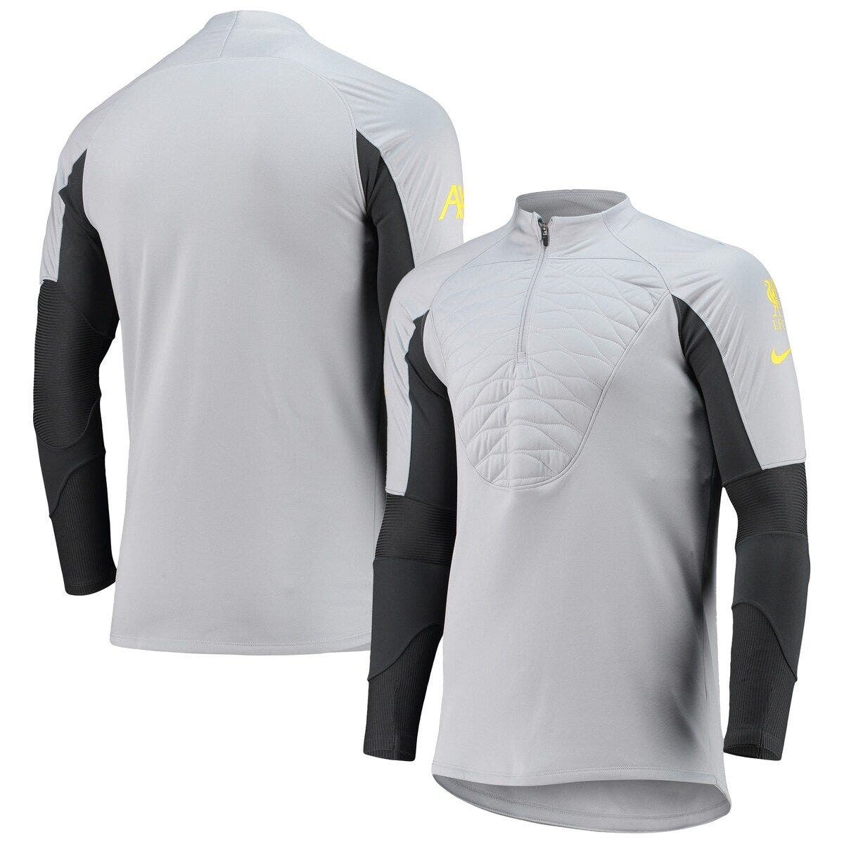 Nike Men's Nike Gray Liverpool 2021/22 Strike Drill Performance Raglan ...