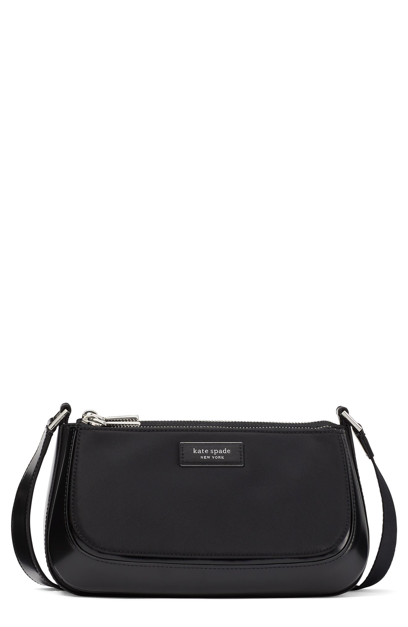 Kate Spade Sam Icon Medium East-west Crossbody Bag In Black | ModeSens