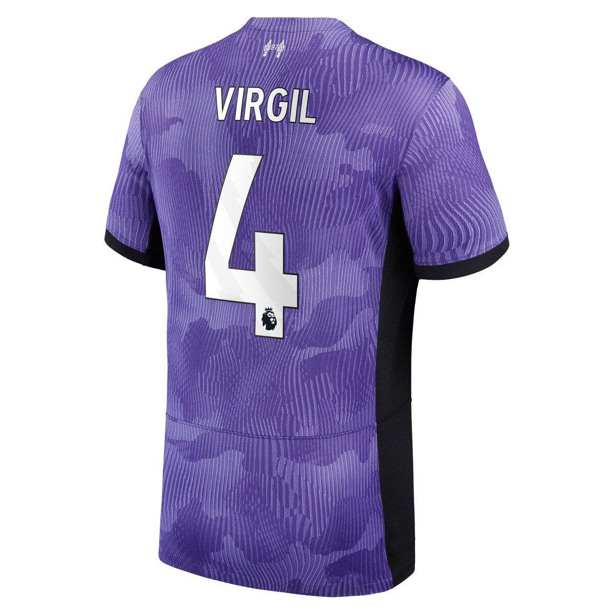 Nike Youth Nike Virgil van Dijk Purple Liverpool 2023/24 Third Stadium ...