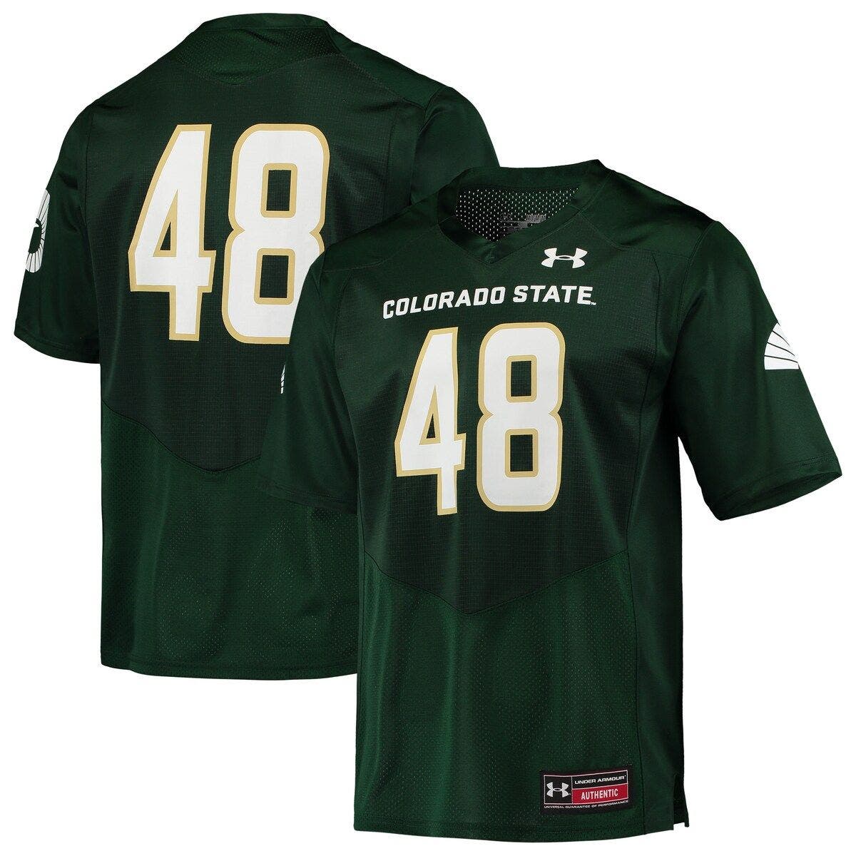 Under Armour Men's Under Armour #48 Green Colorado State Rams Replica ...