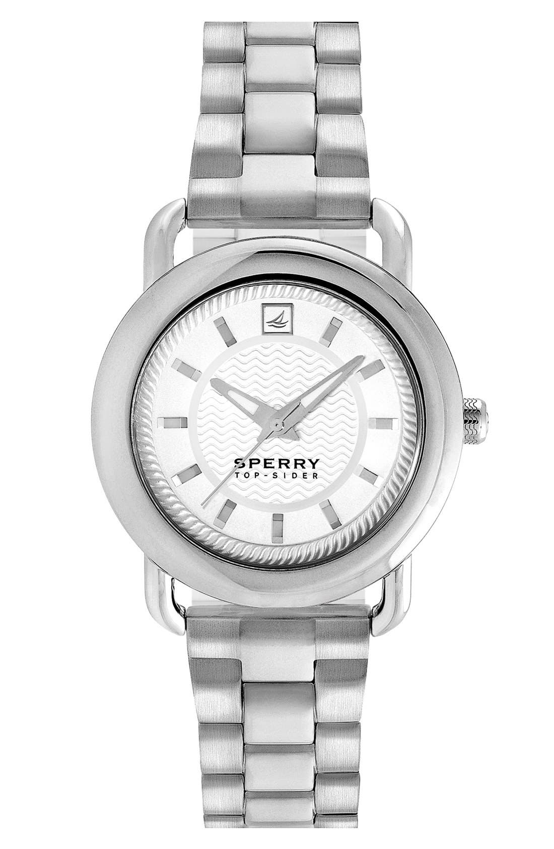 Sperry Top-Sider® 'Hayden' Round Bracelet Watch, 36mm | Nordstrom
