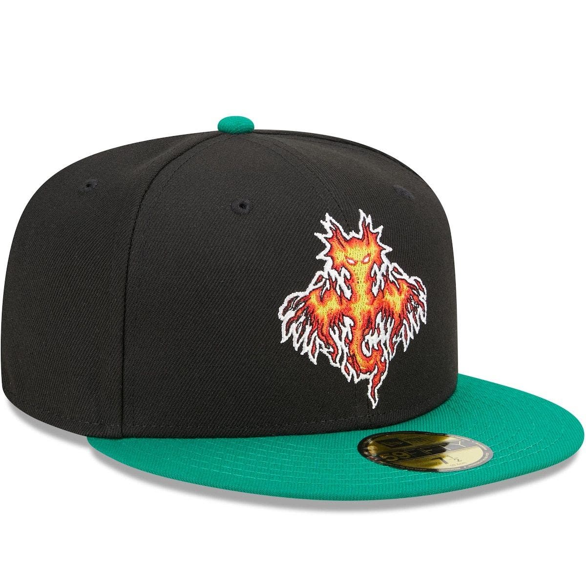 New Era Men's New Era Black/Green Dayton Dragons Marvel x Minor League ...