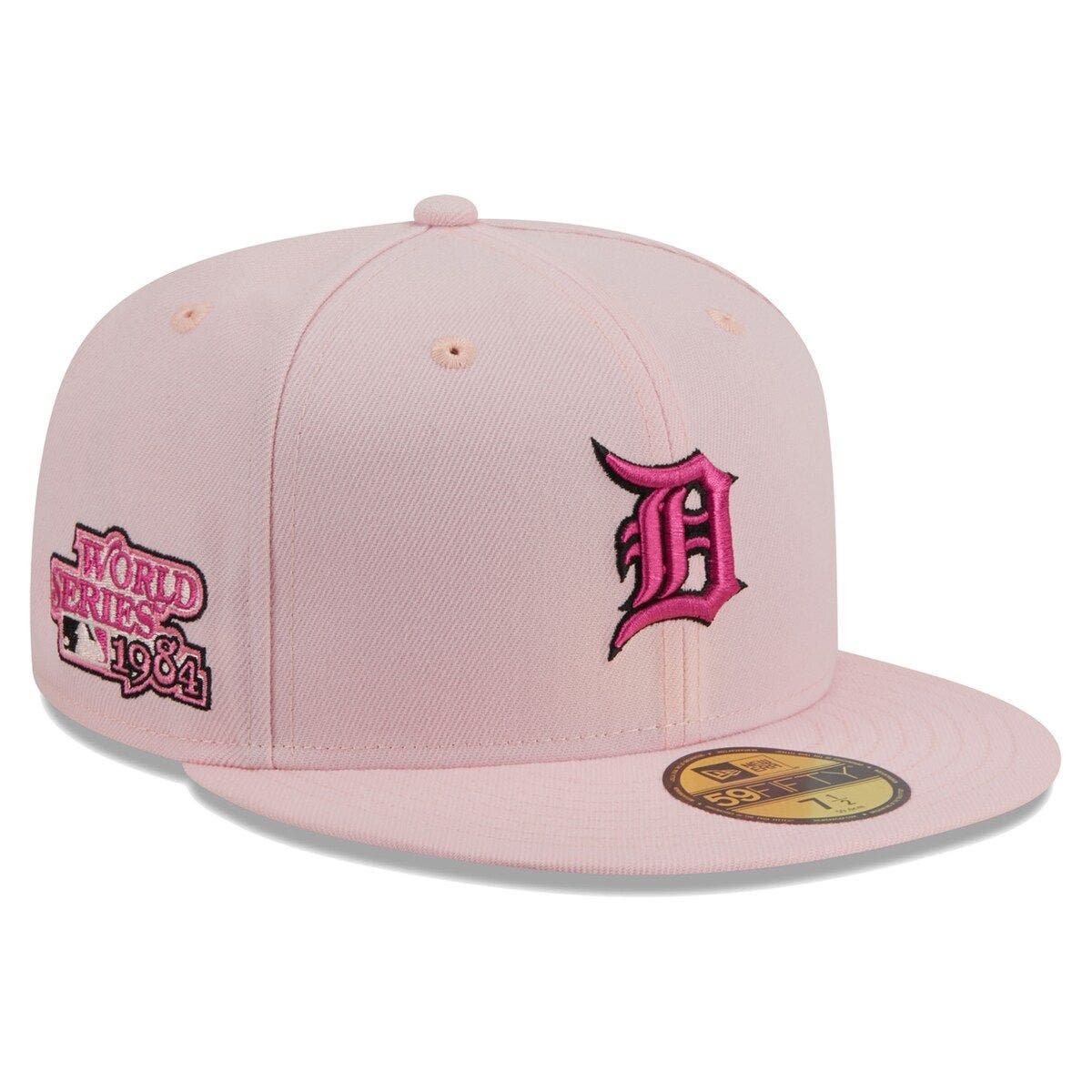New Era Men's New Era Pink Detroit Tigers 1984 MLB World Series 59FIFTY ...