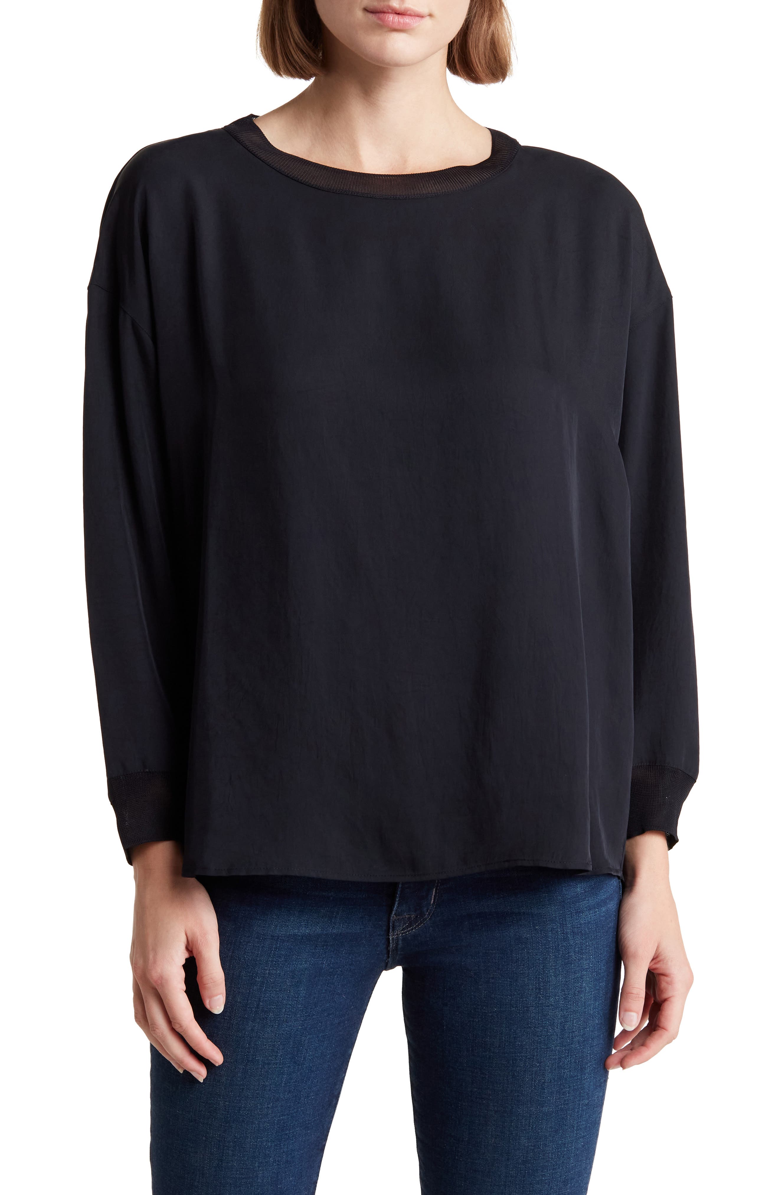 Vince Rib Trim Sweater | Nordstromrack