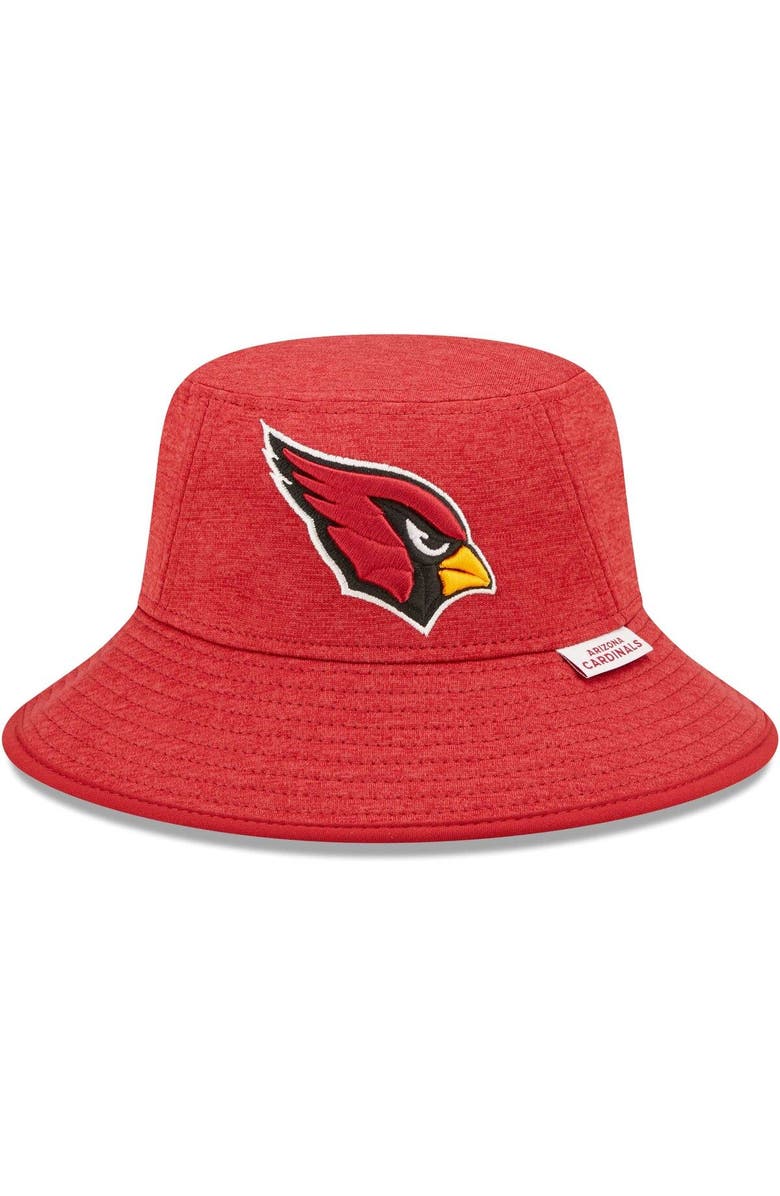 New Era Men's New Era Heather Cardinal Arizona Cardinals Bucket Hat ...