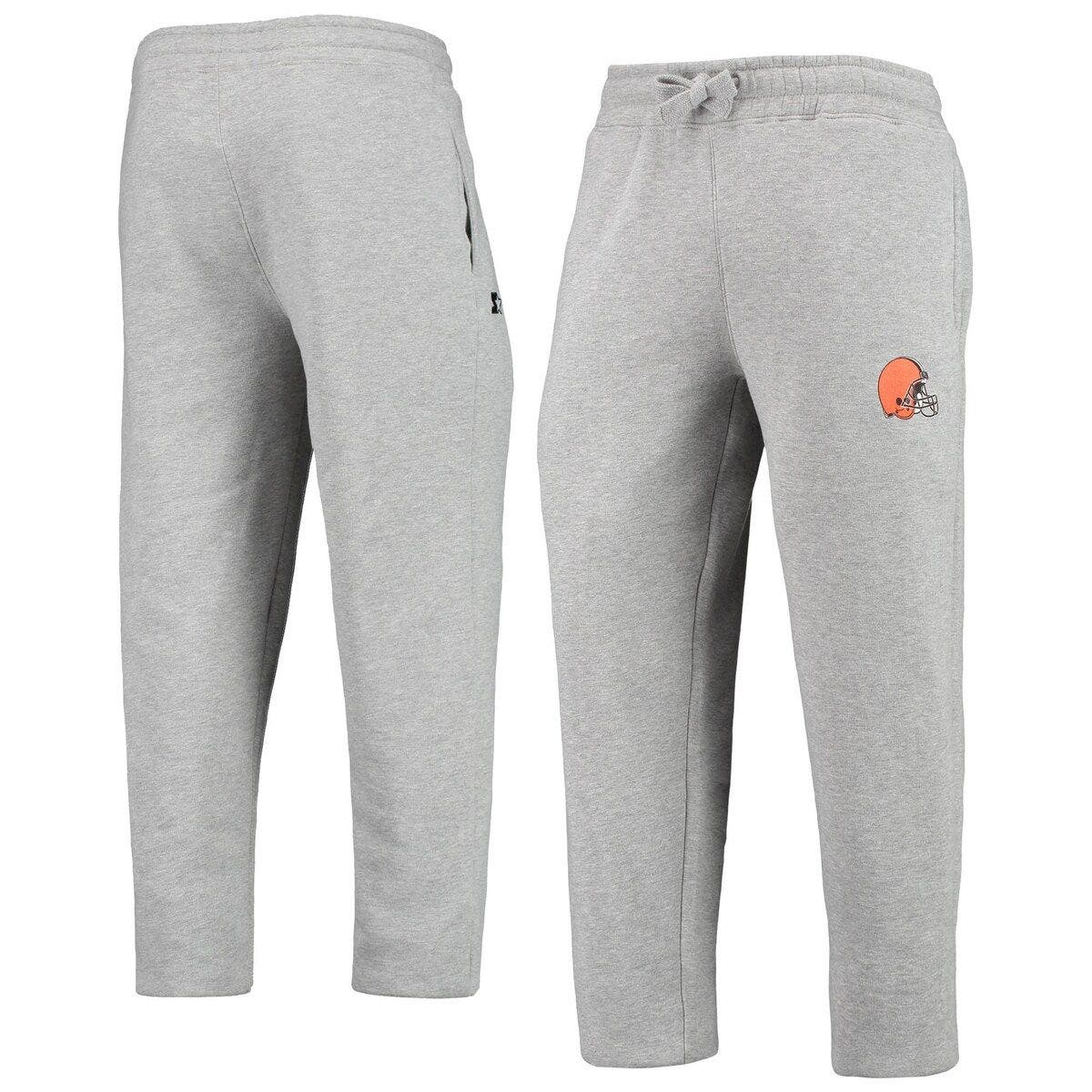 STARTER Men's Gray Cleveland Browns Starter Option Run Sweatpants ...