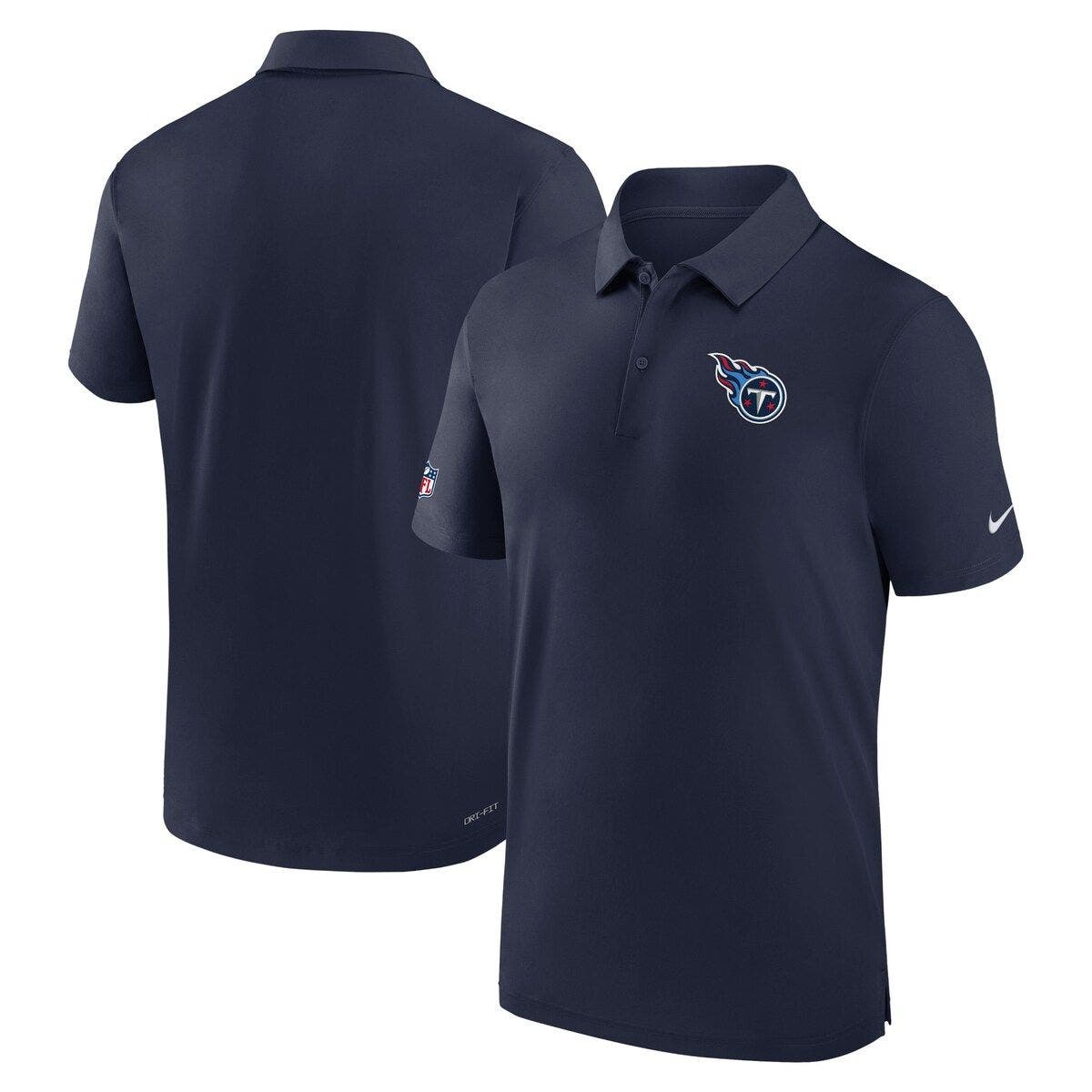 Nike Men's Nike Navy Tennessee Titans Sideline Coaches Dri-FIT® Polo ...