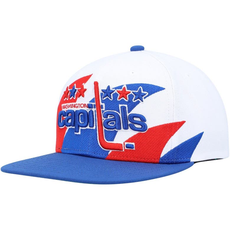Mitchell & Ness White/navy Washington Capitals Vintage Sharktooth ...