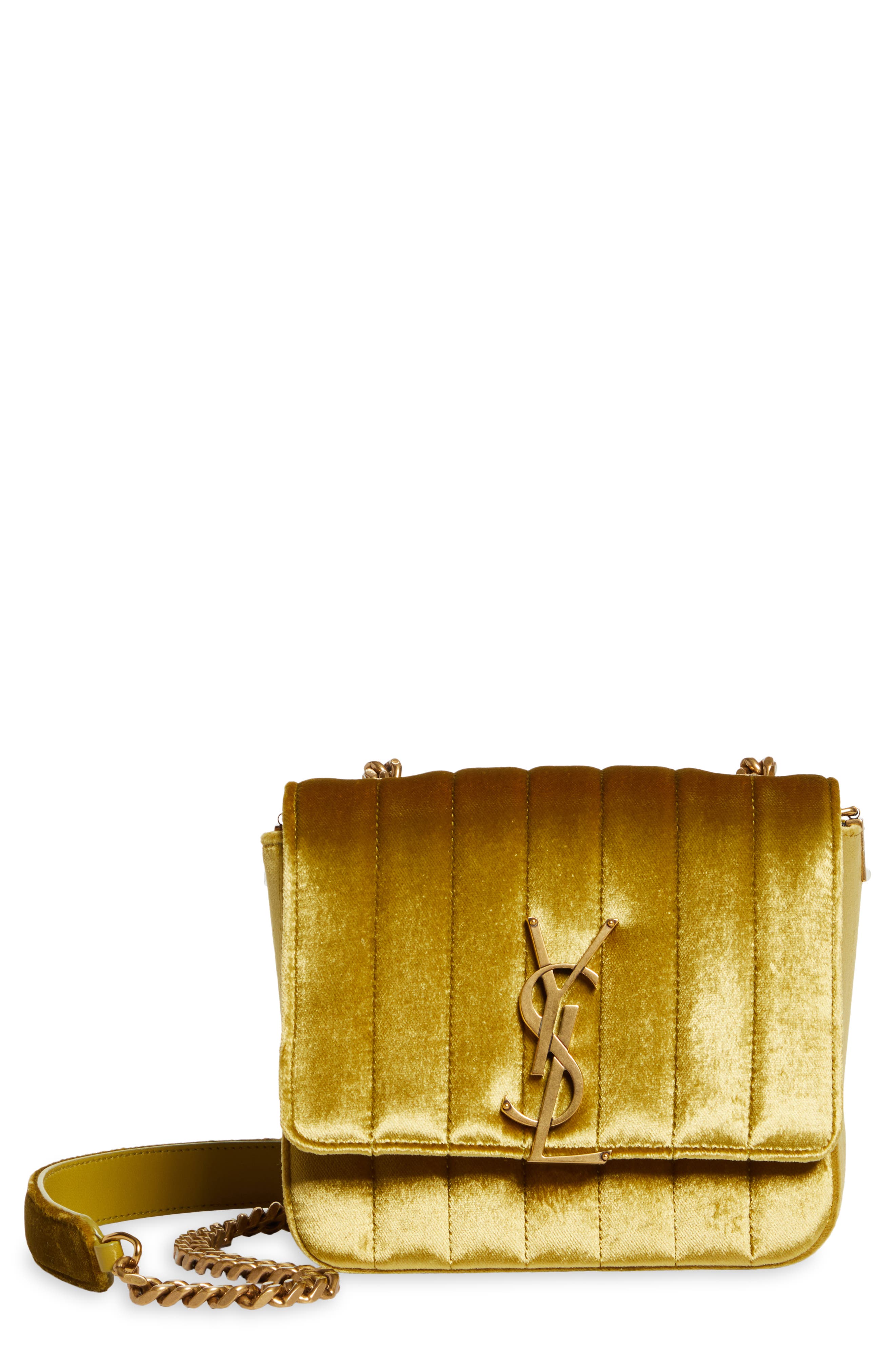 Saint Laurent Small Vicky Velvet Crossbody Bag | Nordstrom
