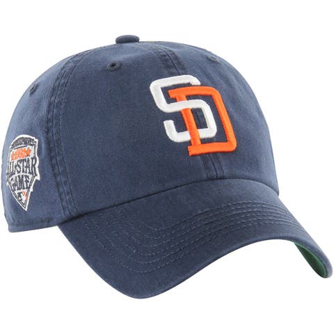 Men's '47 Navy San Diego Padres Sure Shot Classic Franchise Fitted Hat