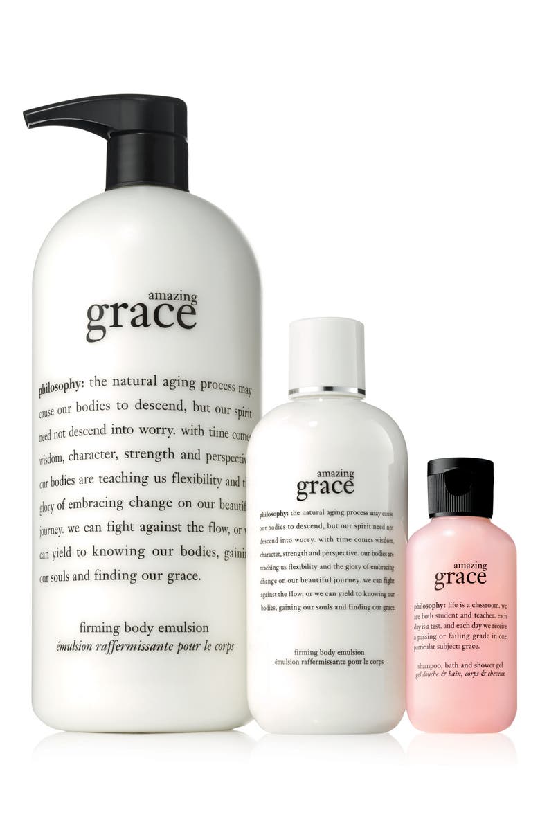 Philosophy Amazing Grace Body Emulsion Shower Gel Set 85 Value Philosophy Amazing Grace Body Emulsion Shower Gel Set 85 Value