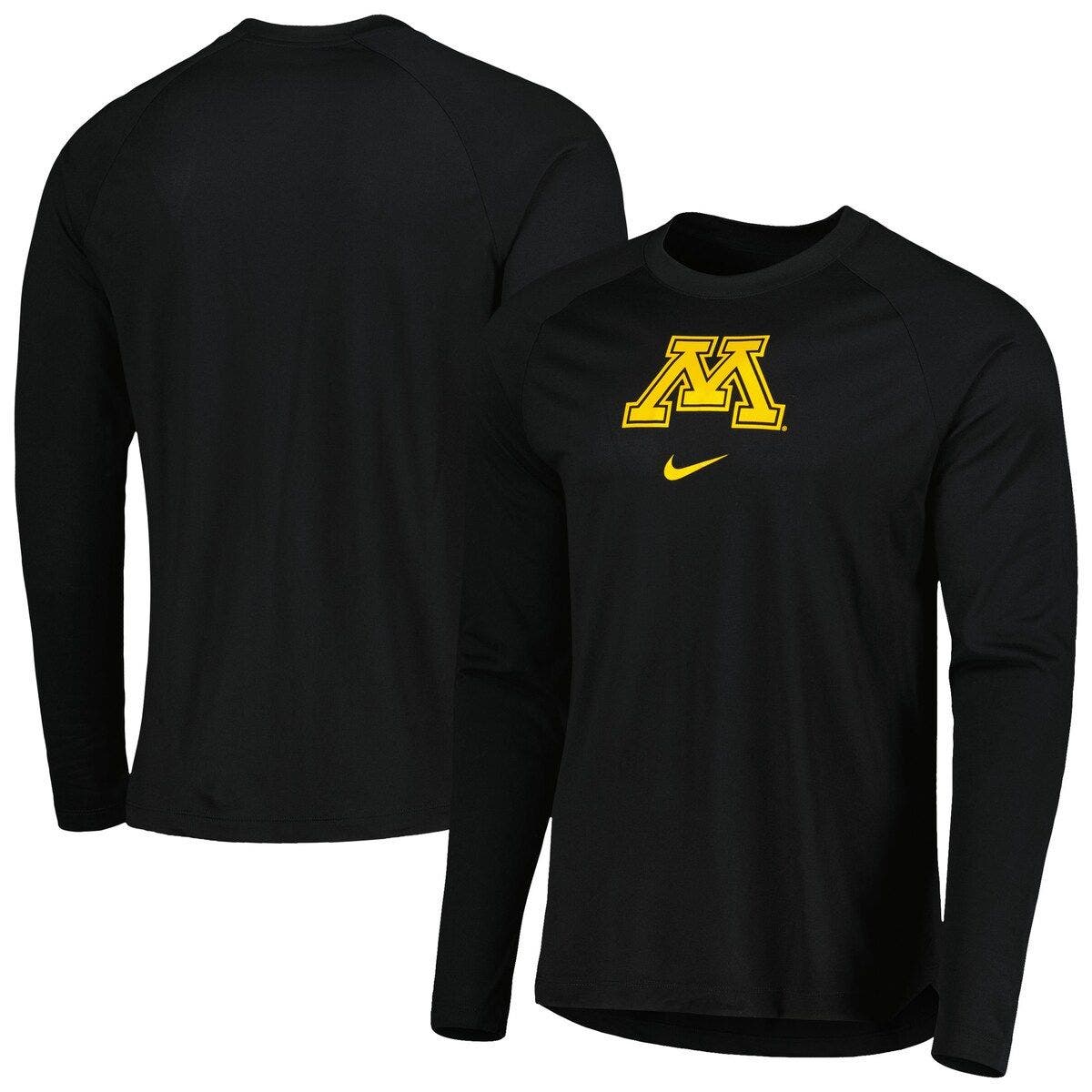 Nike Men's Nike Black Minnesota Golden Gophers Spotlight Raglan ...