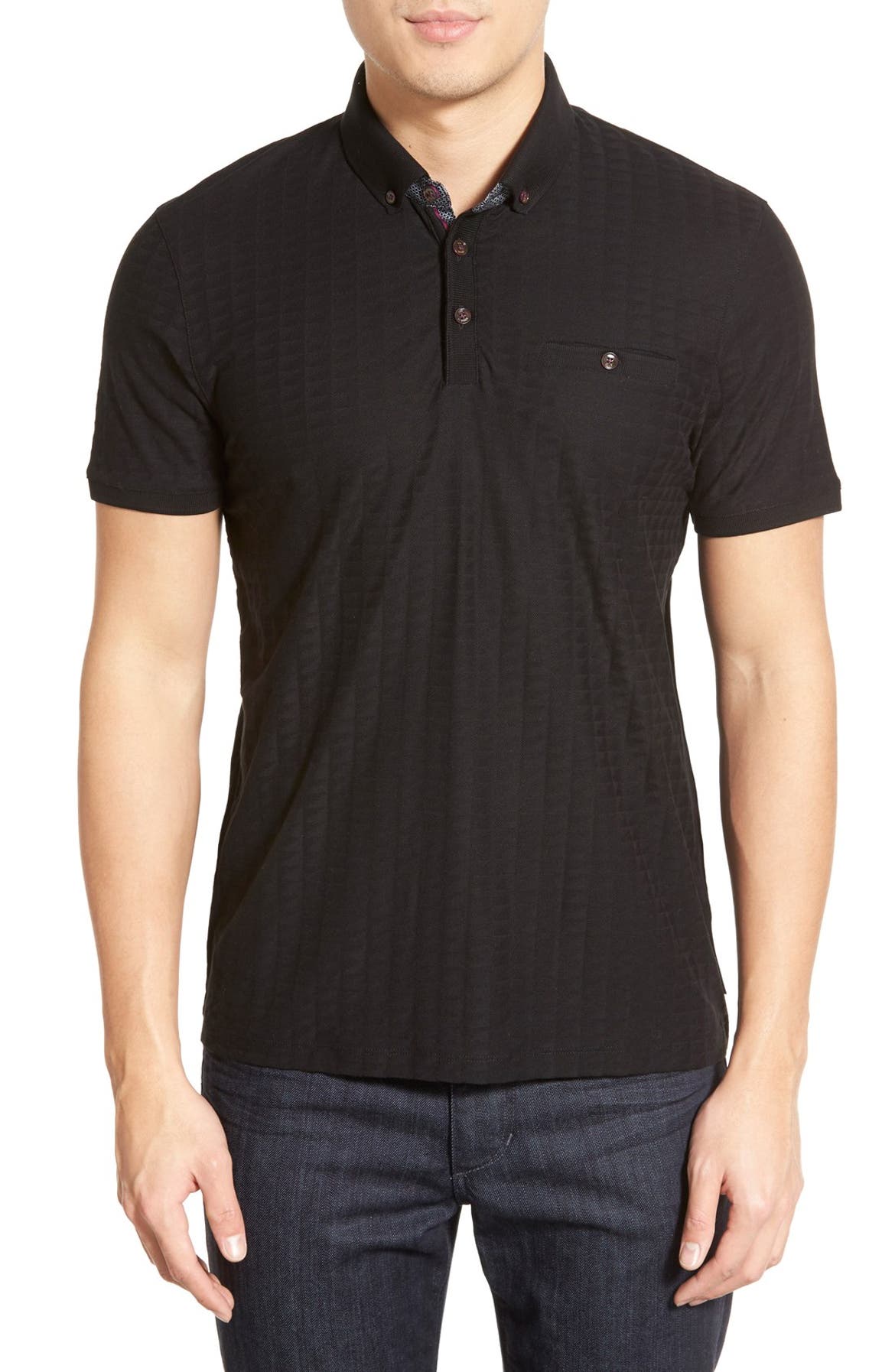 Ted Baker London Salsa Modern Fit Jacquard Polo Nordstrom ted-baker-london-salsa-modern-fit-jacquard-polo-nordstrom