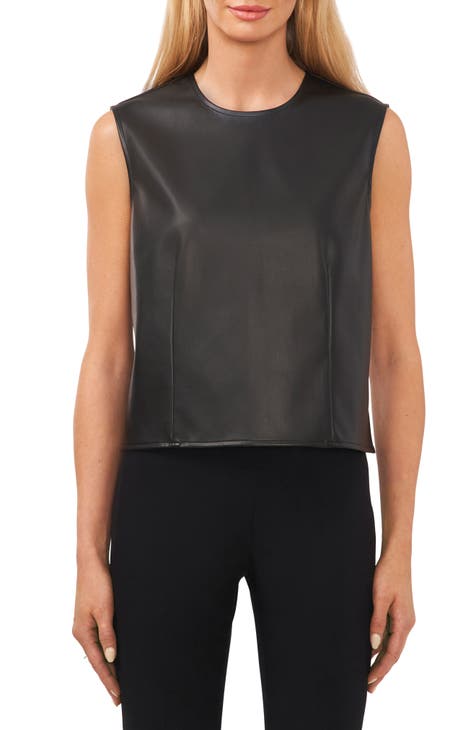 Women's Faux Leather Tops | Nordstrom