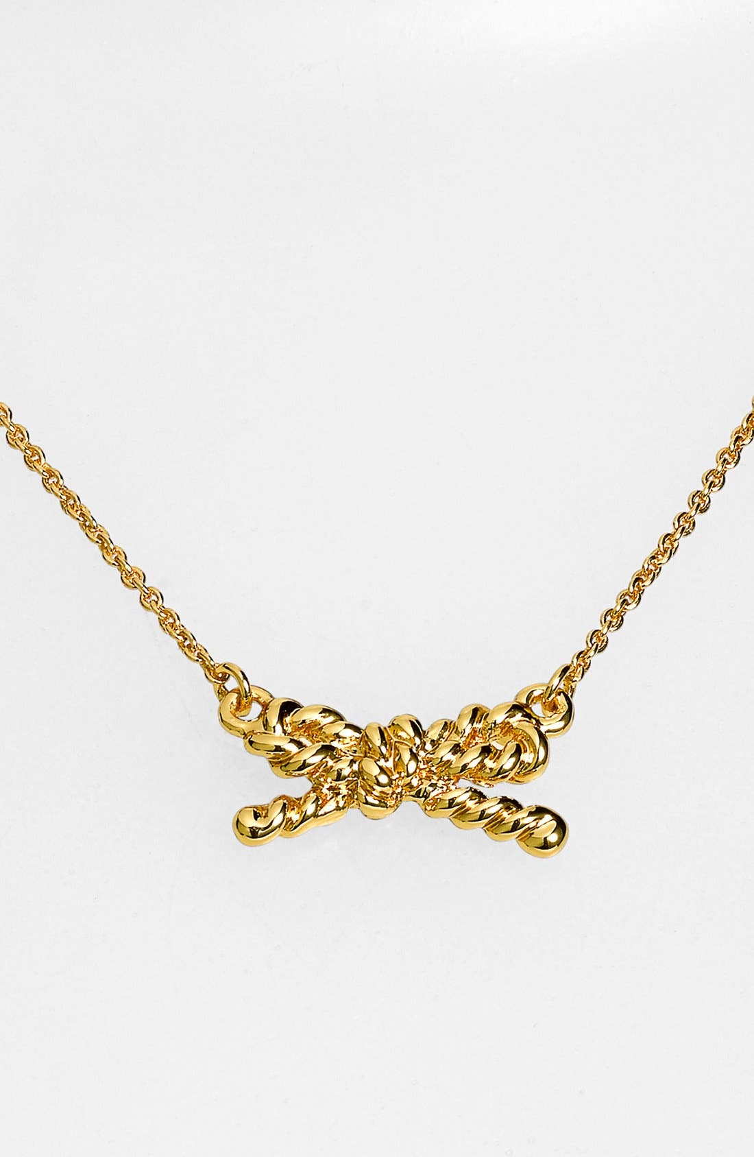 kate spade new york 'skinny mini' rope bow pendant necklace | Nordstrom