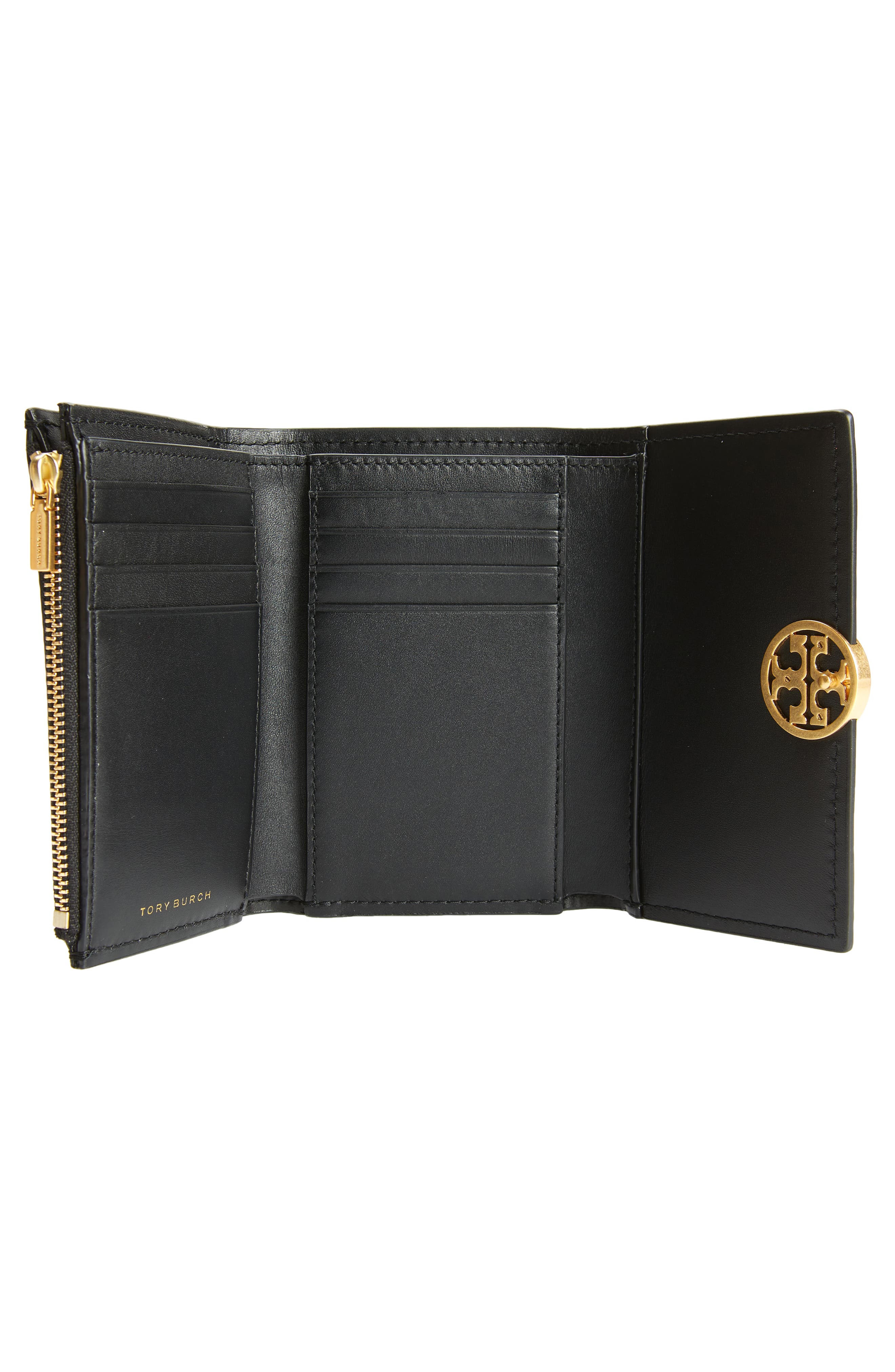 Tory Burch Medium Miller Trifold Leather Wallet | Nordstrom