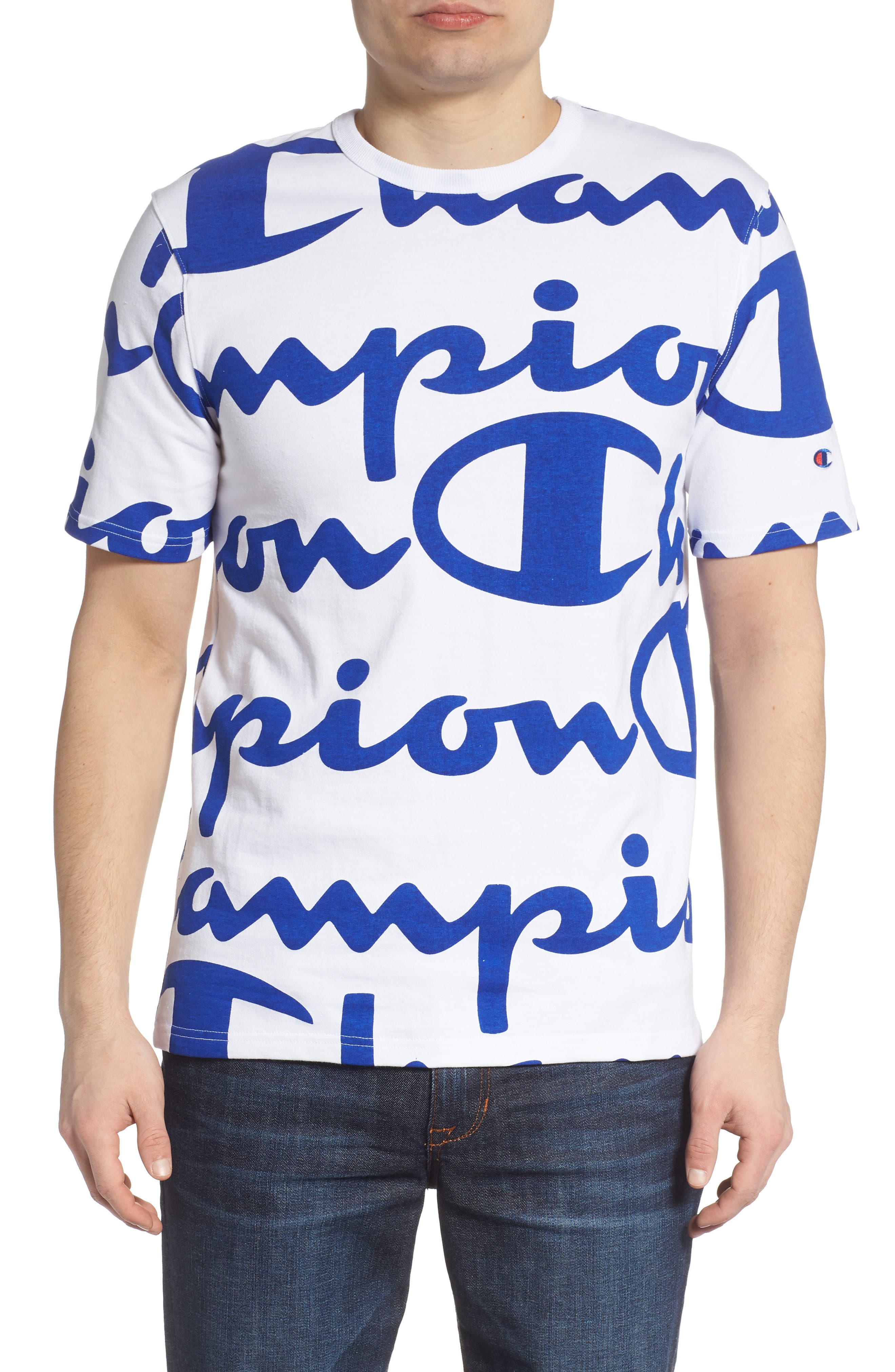 Champion All Over Logo Print T-Shirt | Nordstrom