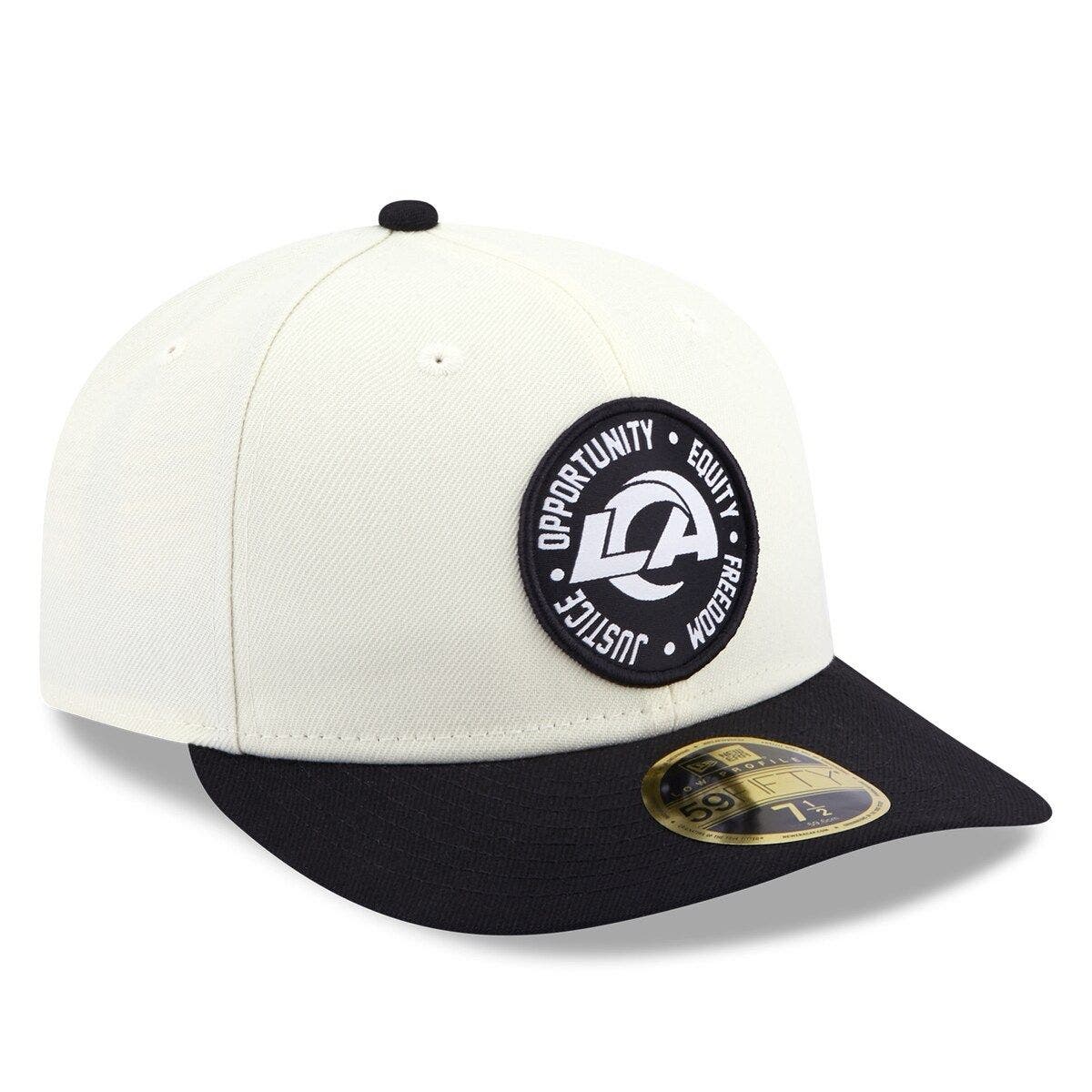 New Era Men's New Era Cream/Black Los Angeles Rams 2022 Inspire Change ...