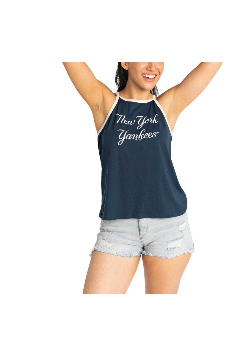 LUSSO Women's Lusso Navy New York Yankees Nadine Halter Tank Top | Nordstrom