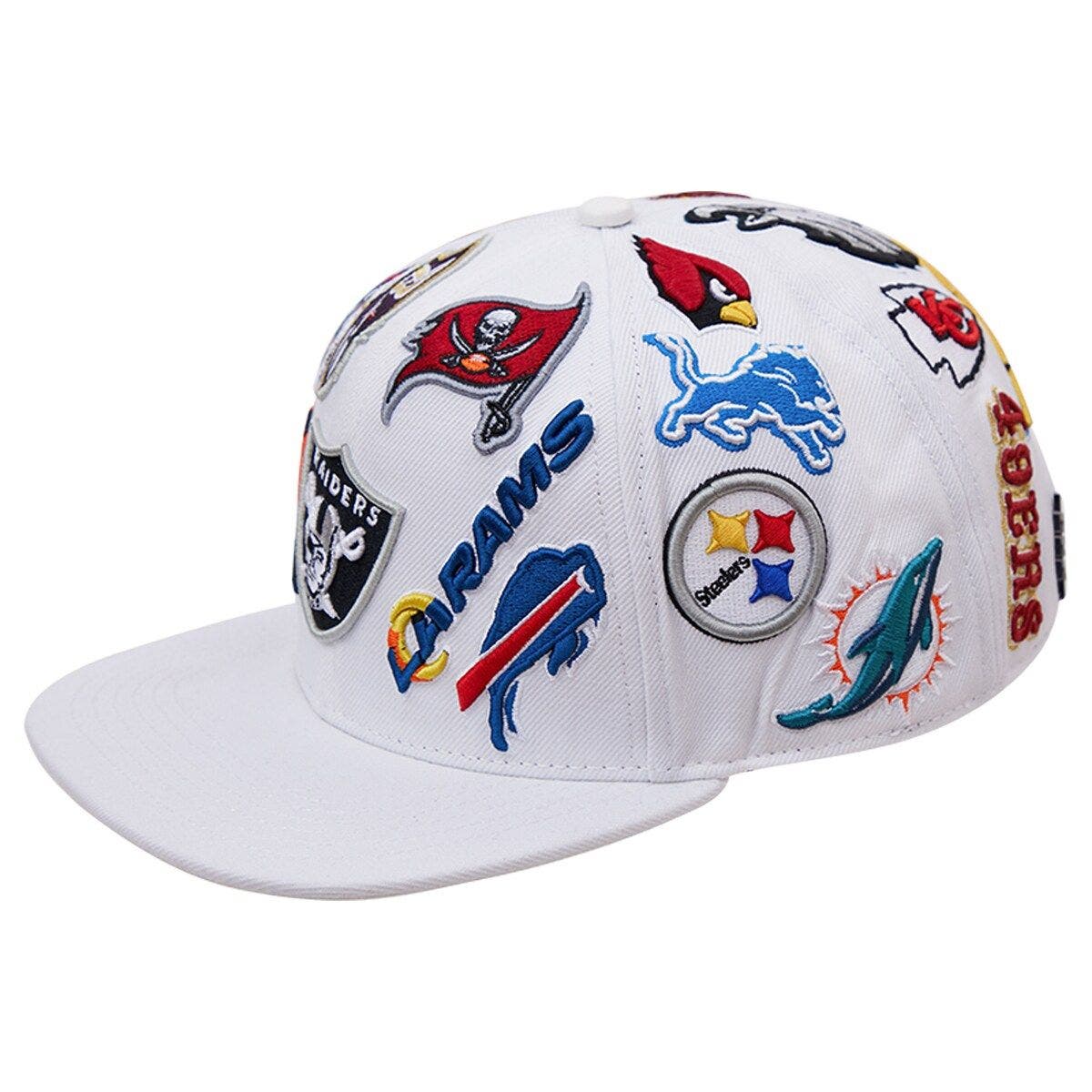 PRO STANDARD Men's Pro Standard White NFL All Over Pro League Snapback ...