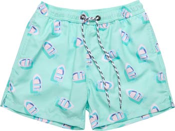Snapper Rock Kids' Float Your Boat Swim Trunks | Nordstrom