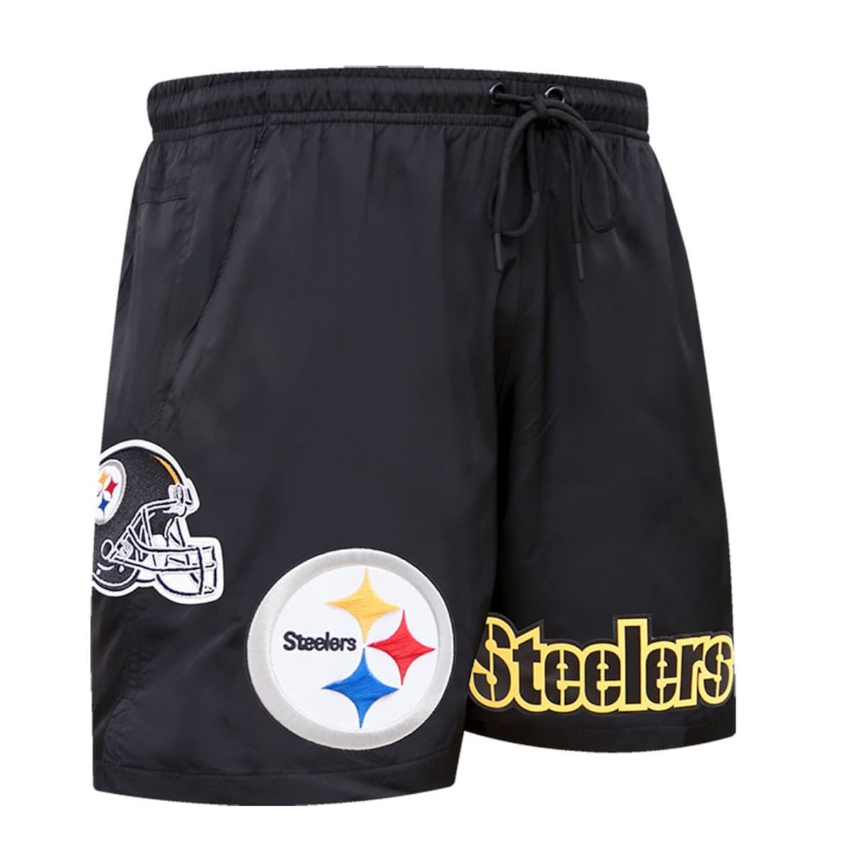 PRO STANDARD Men's Pro Standard Black Pittsburgh Steelers Woven Shorts ...