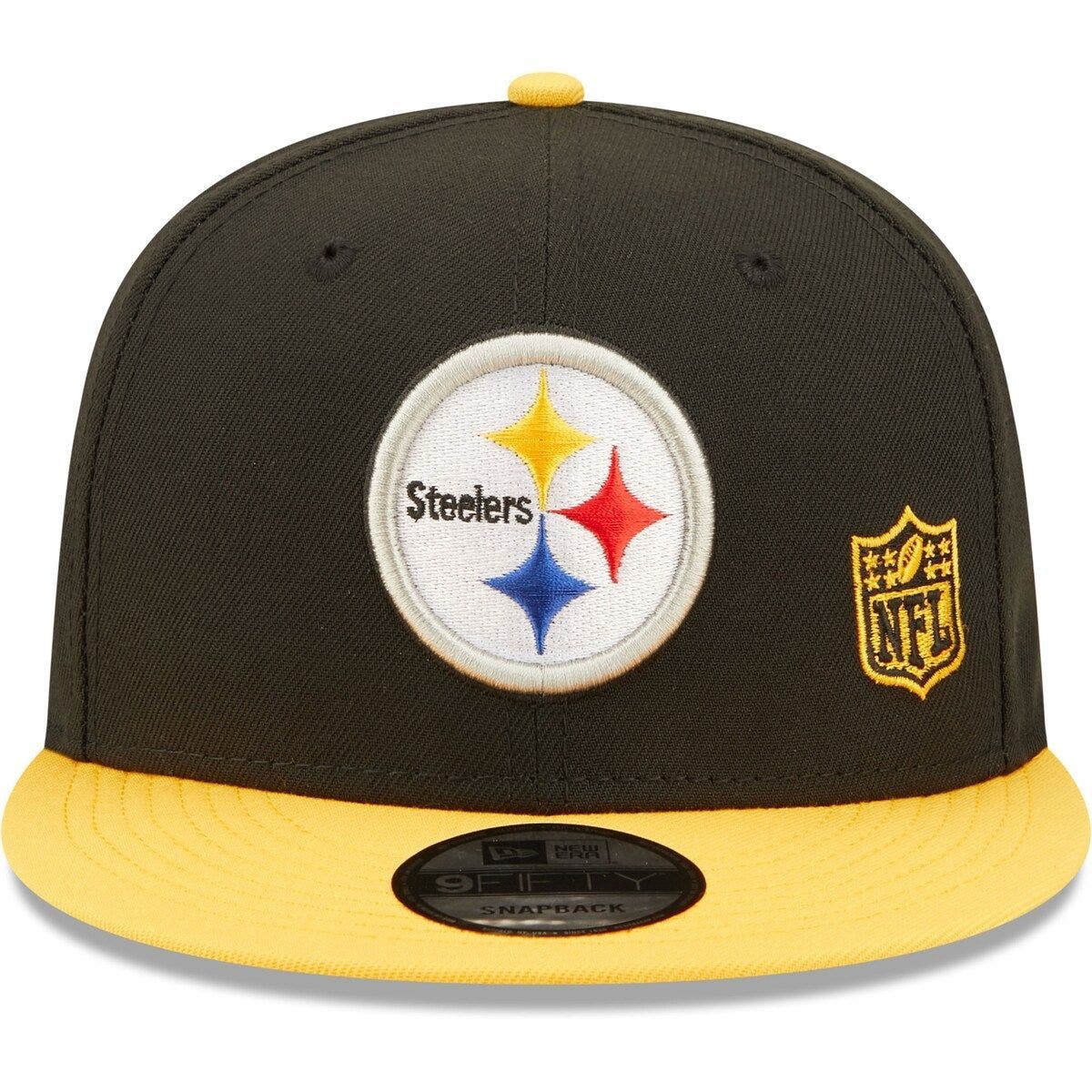 New Era Men's New Era Black/Gold Pittsburgh Steelers Blackletter Arch ...