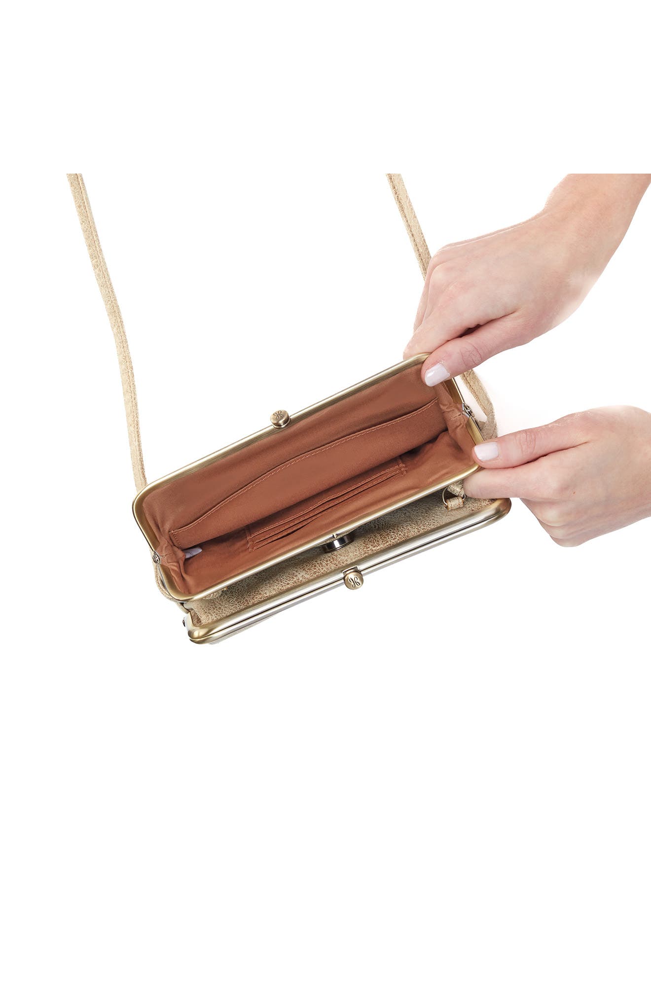 HOBO Lauren Leather Frame Crossbody Bag | Nordstrom