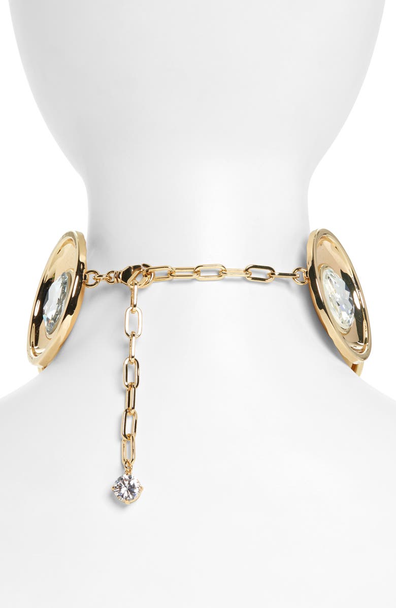 Area Oversize Crystal Medallion Choker Necklace | Nordstrom