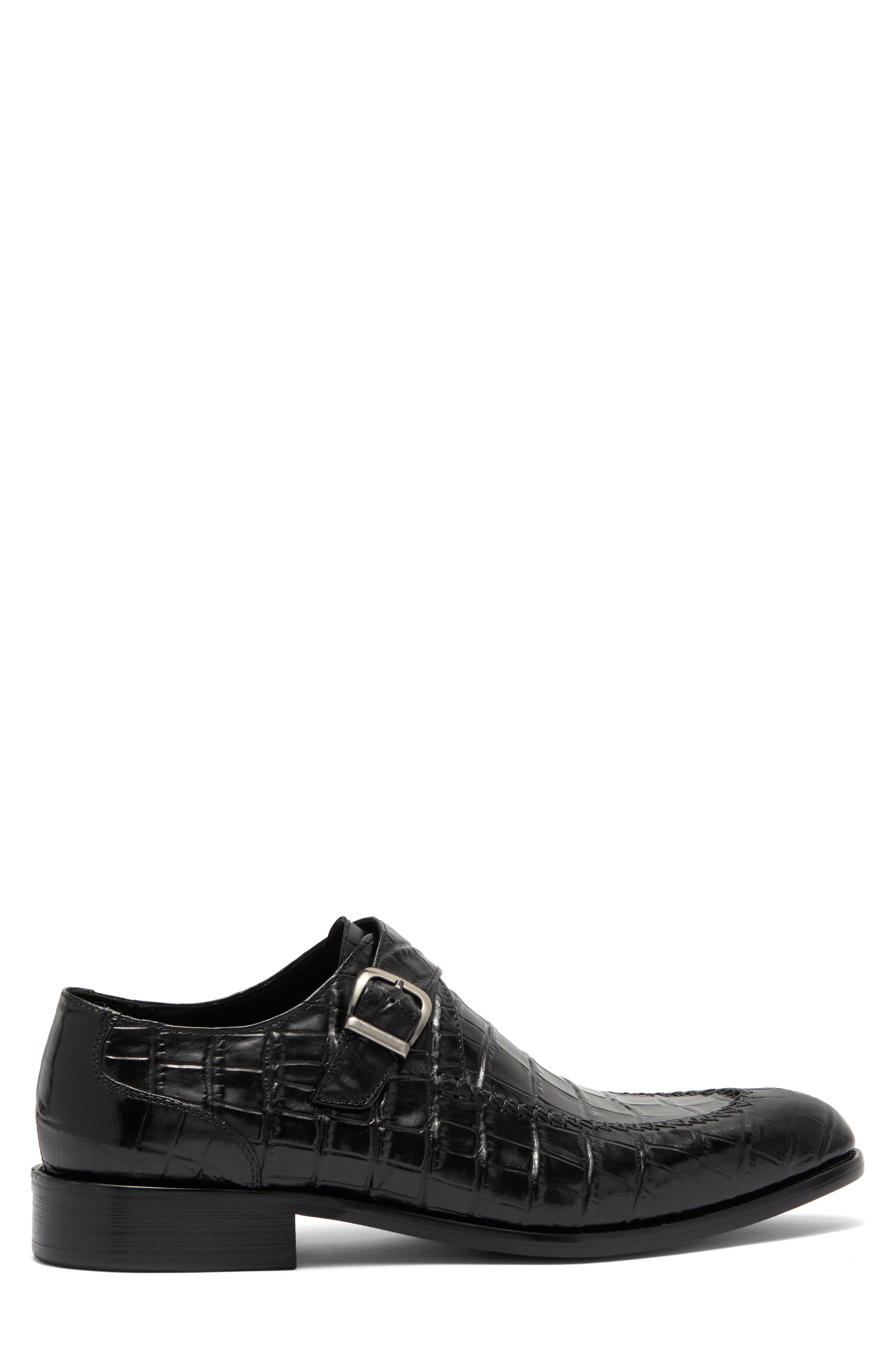 Maison Forte Richards Croc-Embossed Monk Strap Shoe (Men) | Nordstromrack