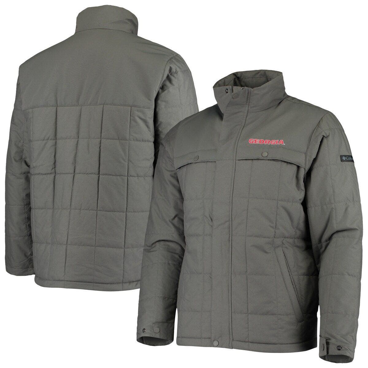 Columbia Men's Columbia Charcoal Georgia Bulldogs Ridgestone Full-Zip ...