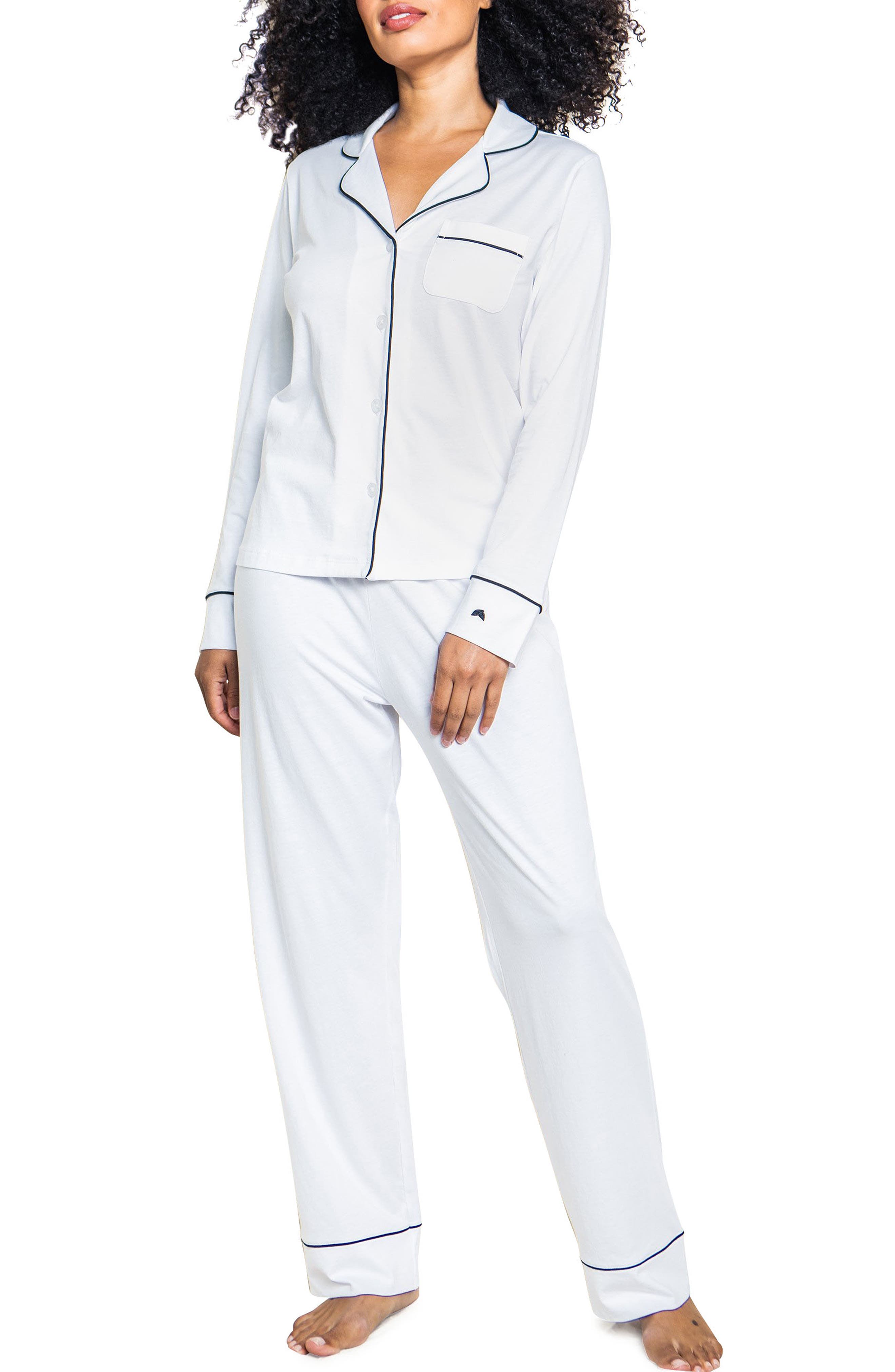 Petite Plume Luxe Pima Cotton Pajamas | Nordstrom