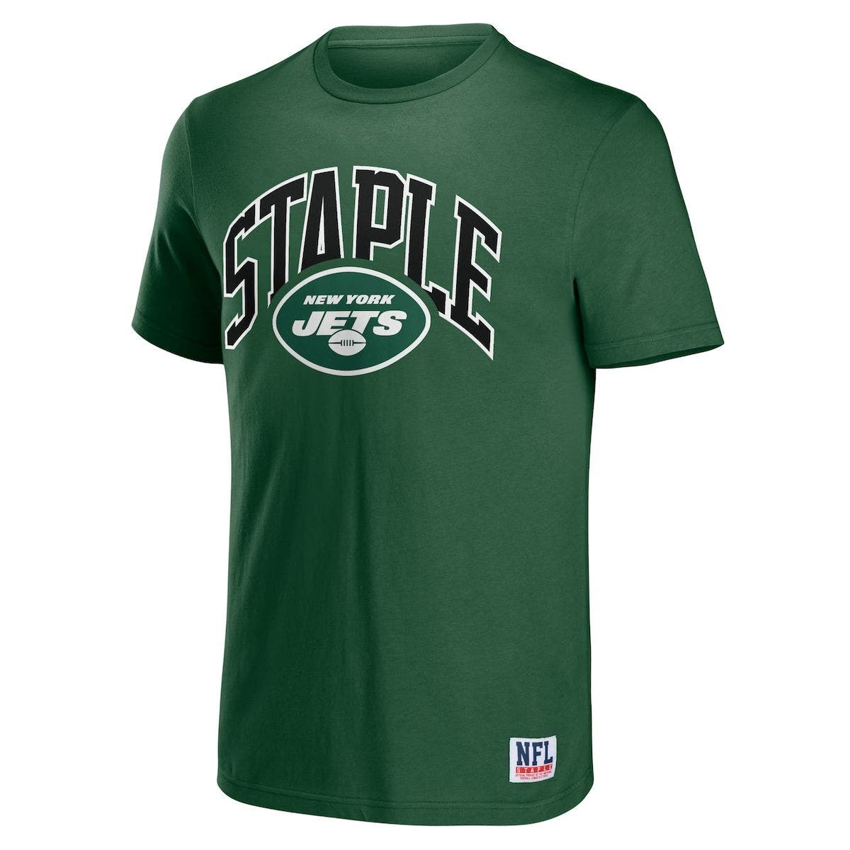 STAPLE Men's NFL x Staple Green New York Jets Logo Lockup T-Shirt ...