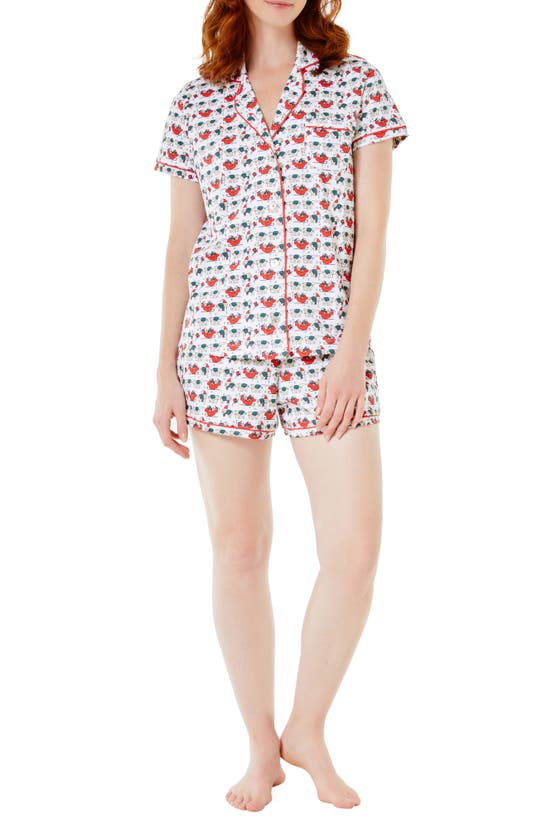 Roller Rabbit Holly Jolly Short Pajamas In White | ModeSens